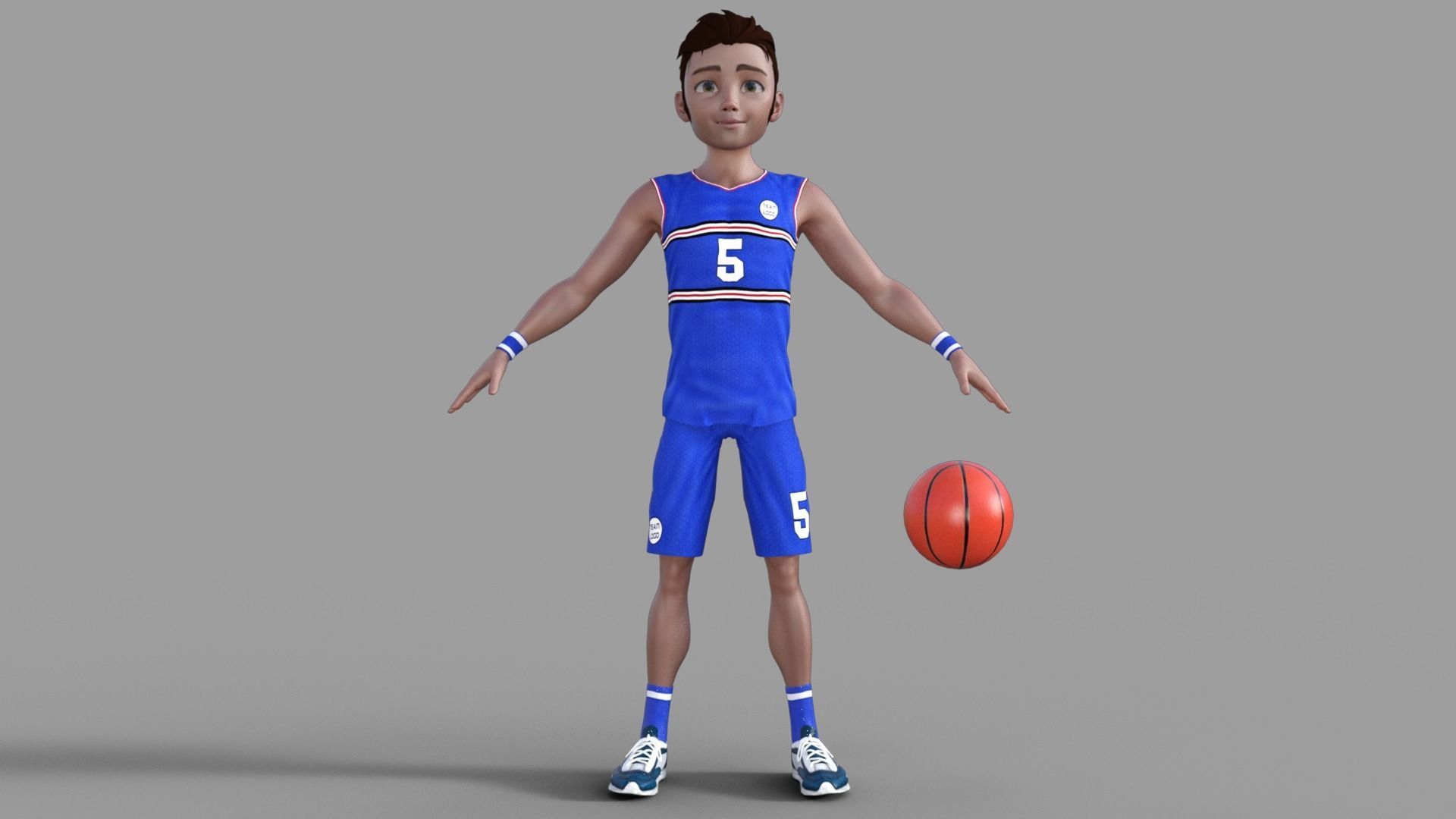 3D Basketball Player 3D model rigged | CGTrader