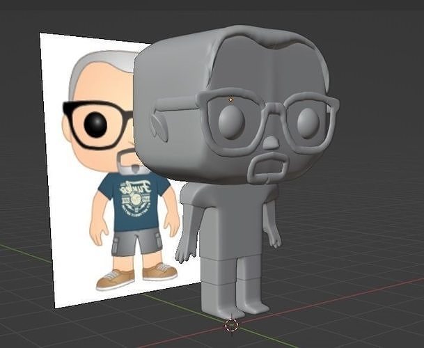 funkoBase funko pop figure with glasses 3D model | CGTrader