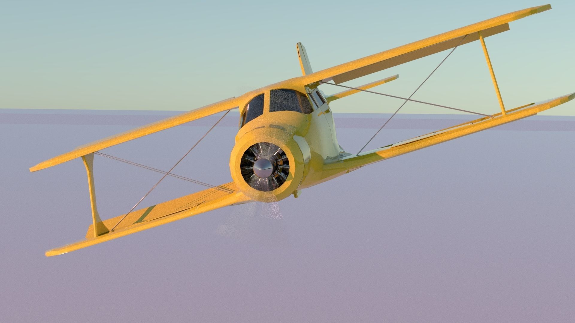 Airplane Beechcraft Model 17 Staggerwing free VR / AR / low-poly 3D ...