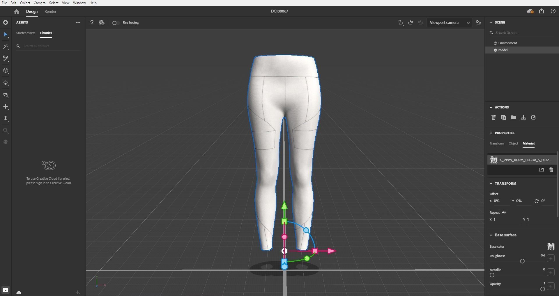 Women High-Waisted Leggings 3D model | CGTrader