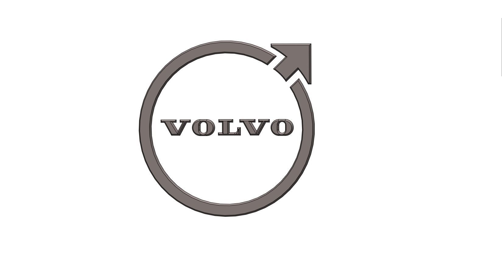 Volvo Logo 3D model 3D printable | CGTrader