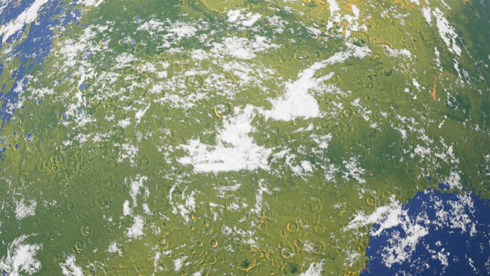 3D model Terraformed Mars 6k textures low poly VR / AR / low-poly ...