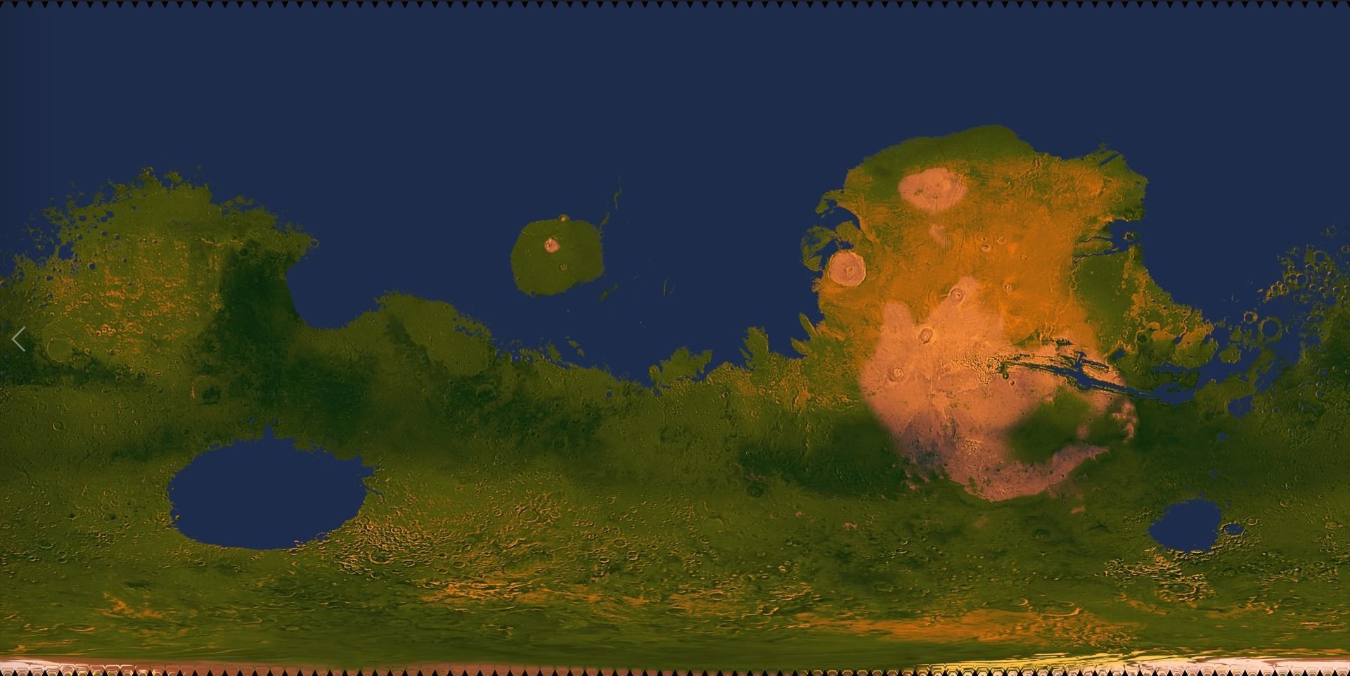 3D model Terraformed Mars 6k textures low poly VR / AR / low-poly ...