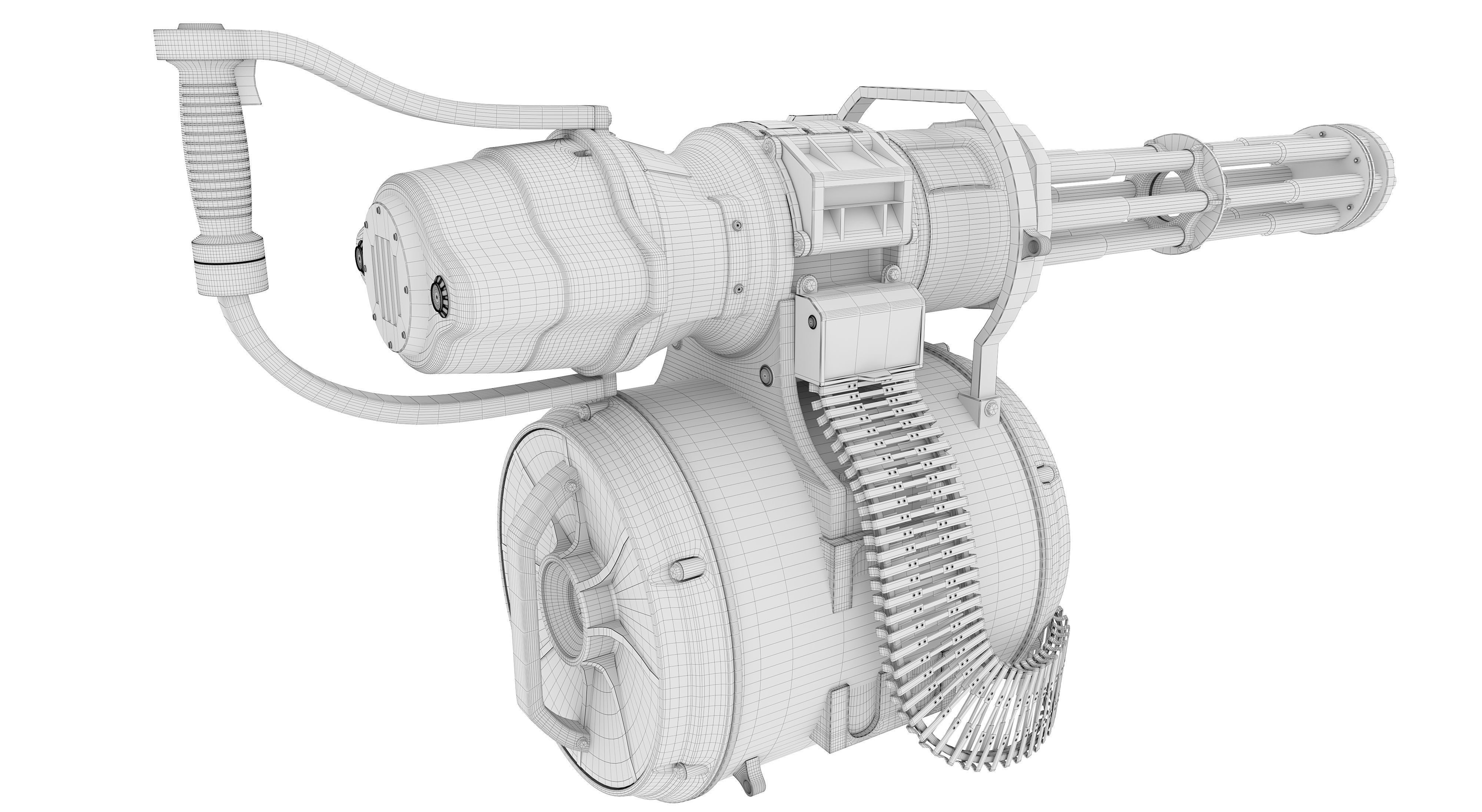 Mini Machine Gun 3D model | CGTrader