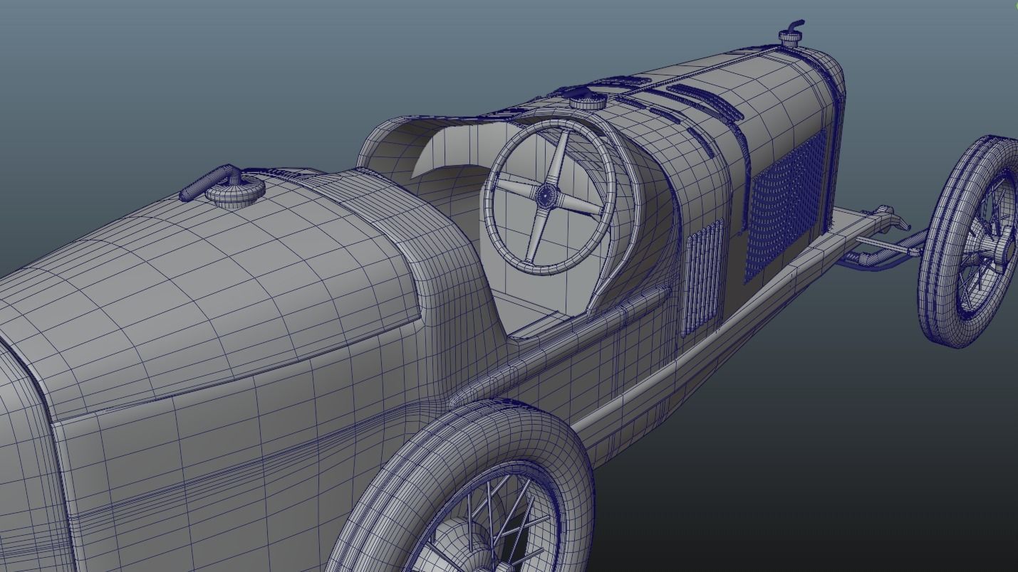 1924 Grand Prix - race car 3D model | CGTrader