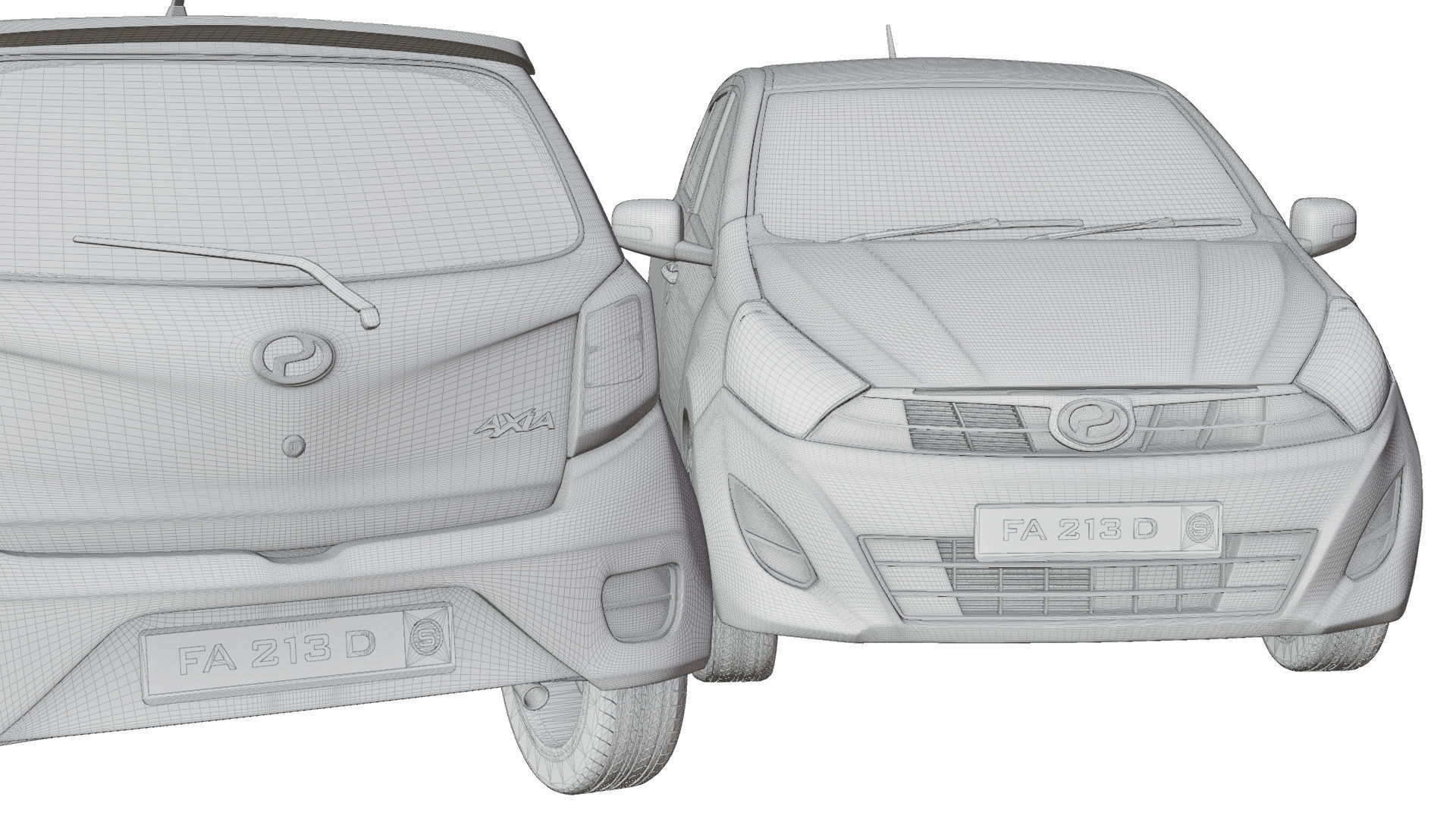 Perodua Axia 3D model | CGTrader
