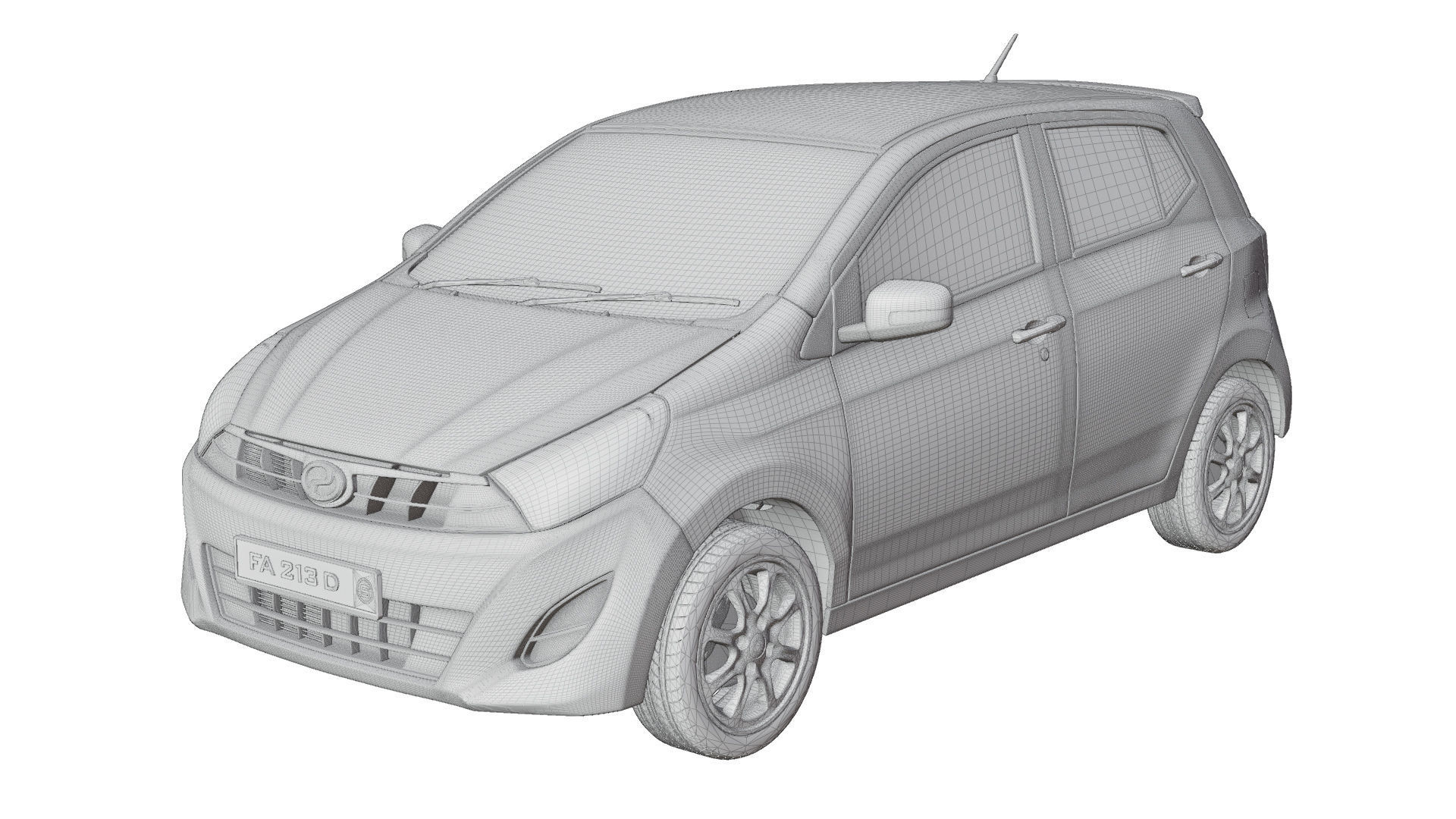 Perodua Axia 3D model | CGTrader
