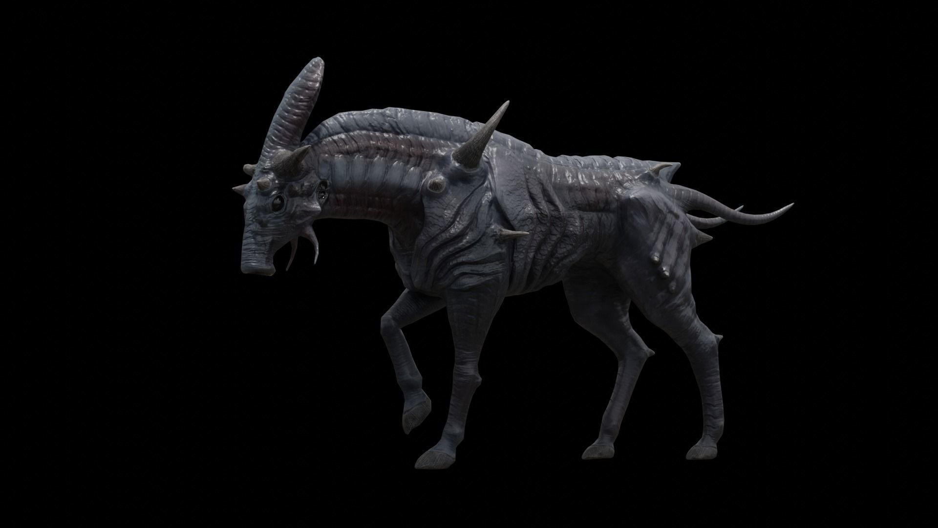 3D model Alien horse creature VR / AR / low-poly | CGTrader