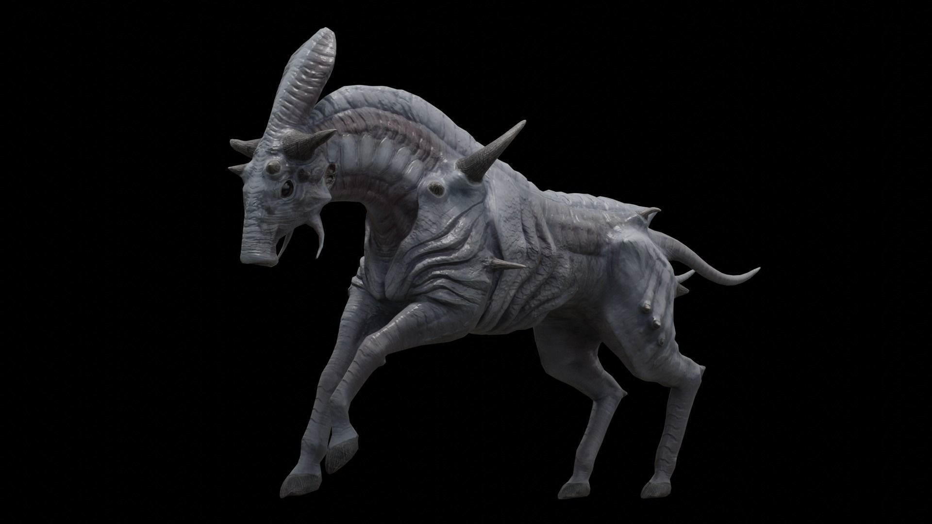 3D model Alien horse creature VR / AR / low-poly | CGTrader