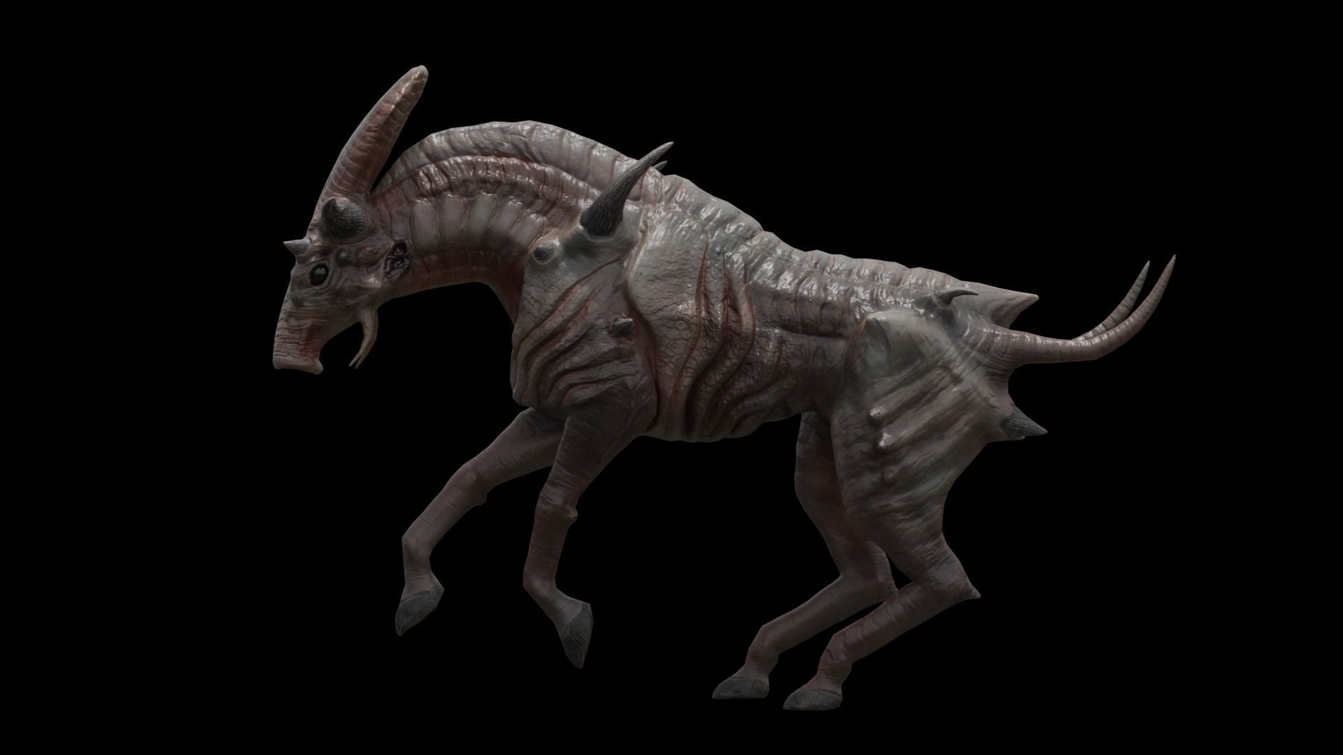 3D model Alien horse creature VR / AR / low-poly | CGTrader