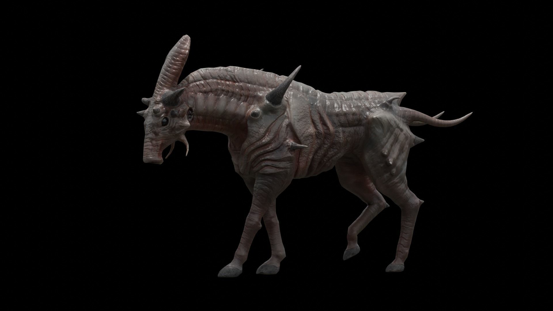 3D model Alien horse creature VR / AR / low-poly | CGTrader