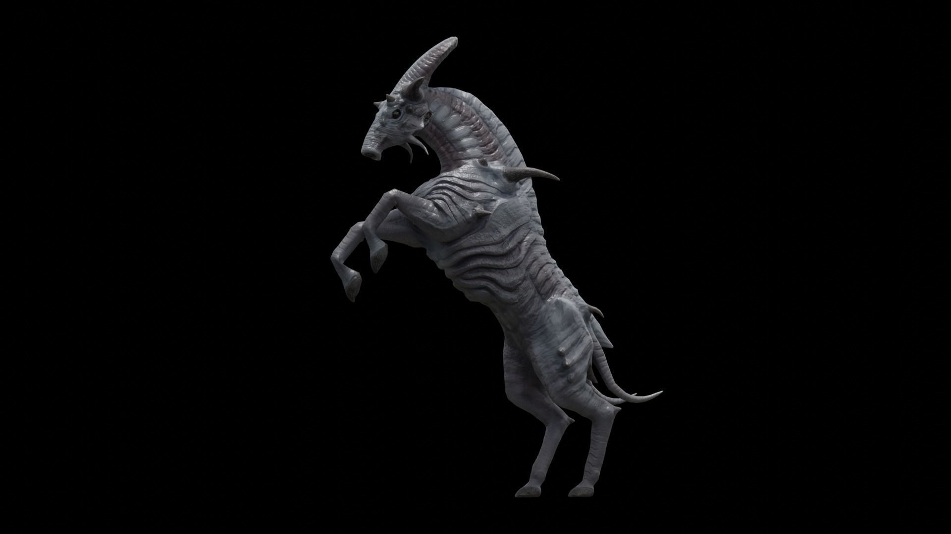3D model Alien horse creature VR / AR / low-poly | CGTrader