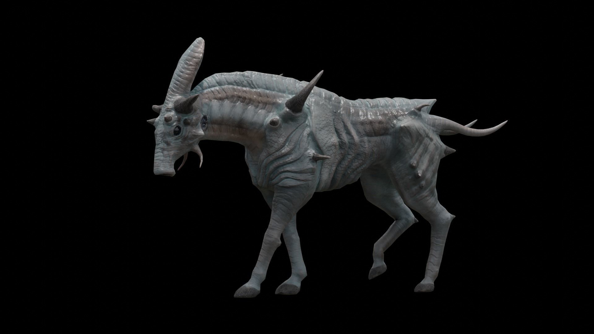 3D model Alien horse creature VR / AR / low-poly | CGTrader