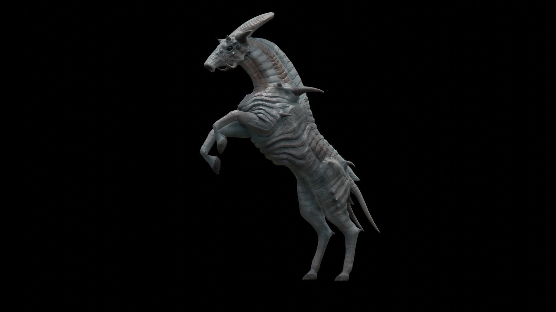 3D model Alien horse creature VR / AR / low-poly | CGTrader