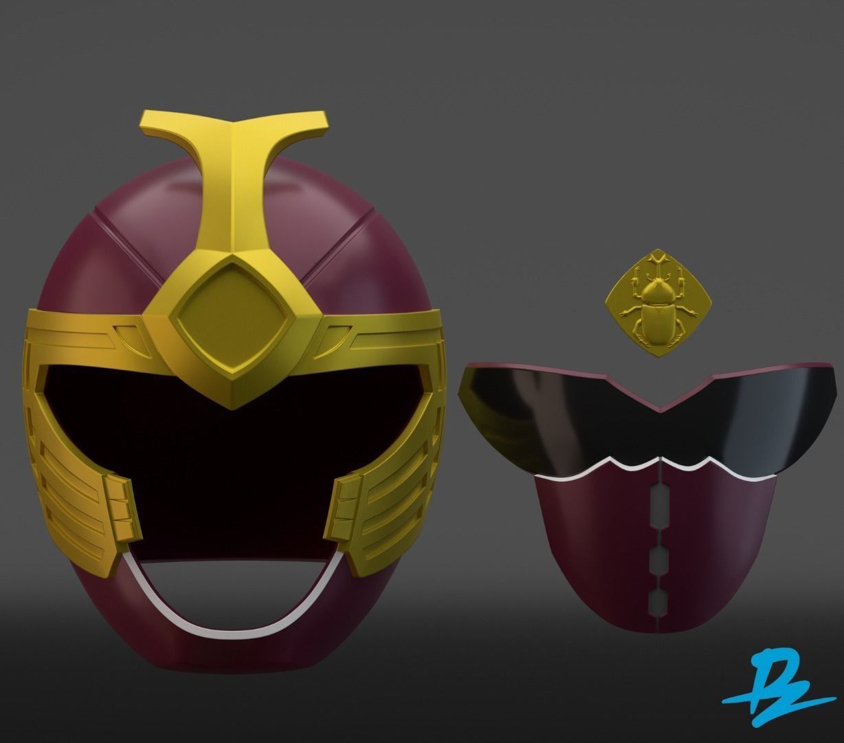 gougaiger kabuto raiger 3D model 3D printable | CGTrader