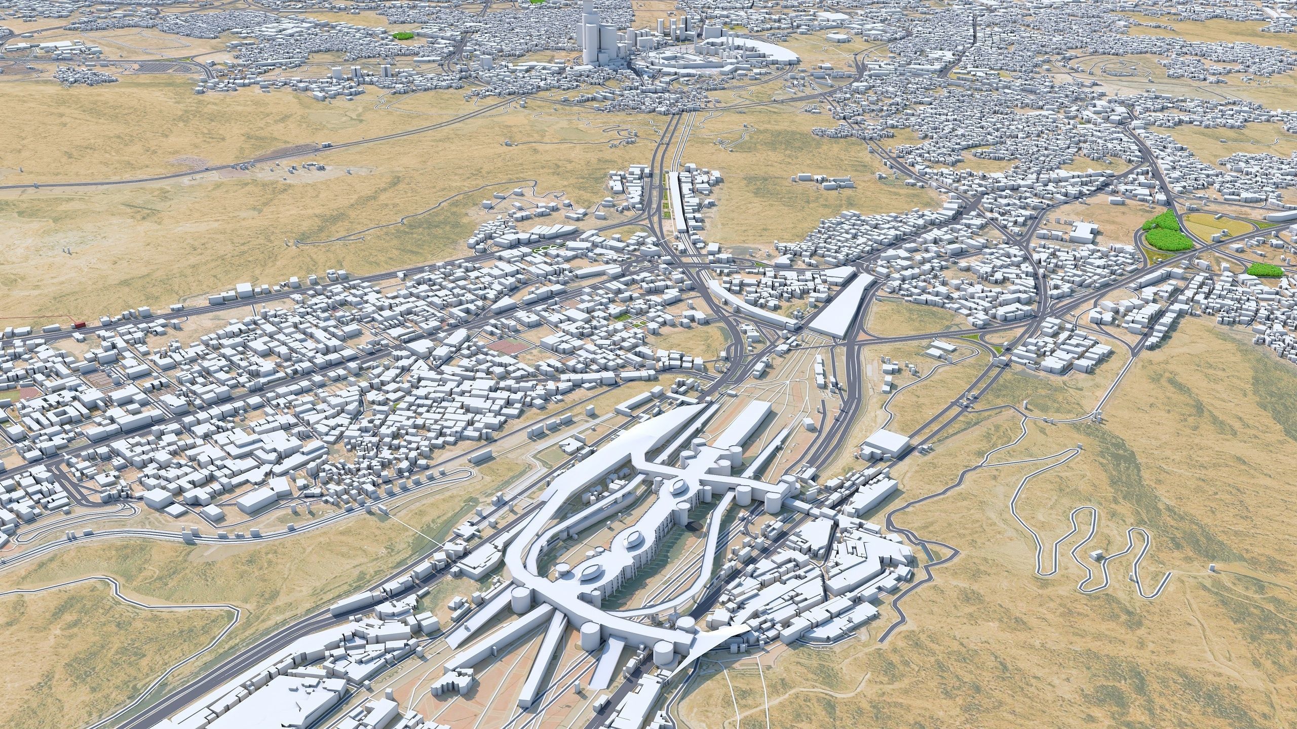 3D model Mecca Downtown Saudi Arabia VR / AR / low-poly | CGTrader