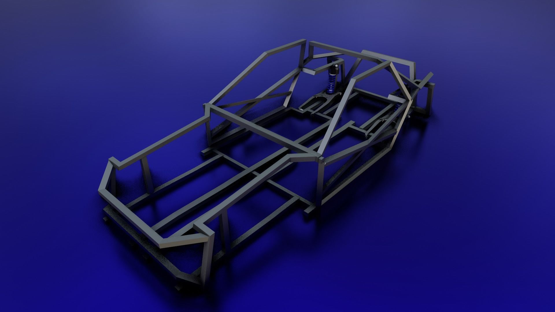 Tubular frame chassis 3D model 3D printable | CGTrader
