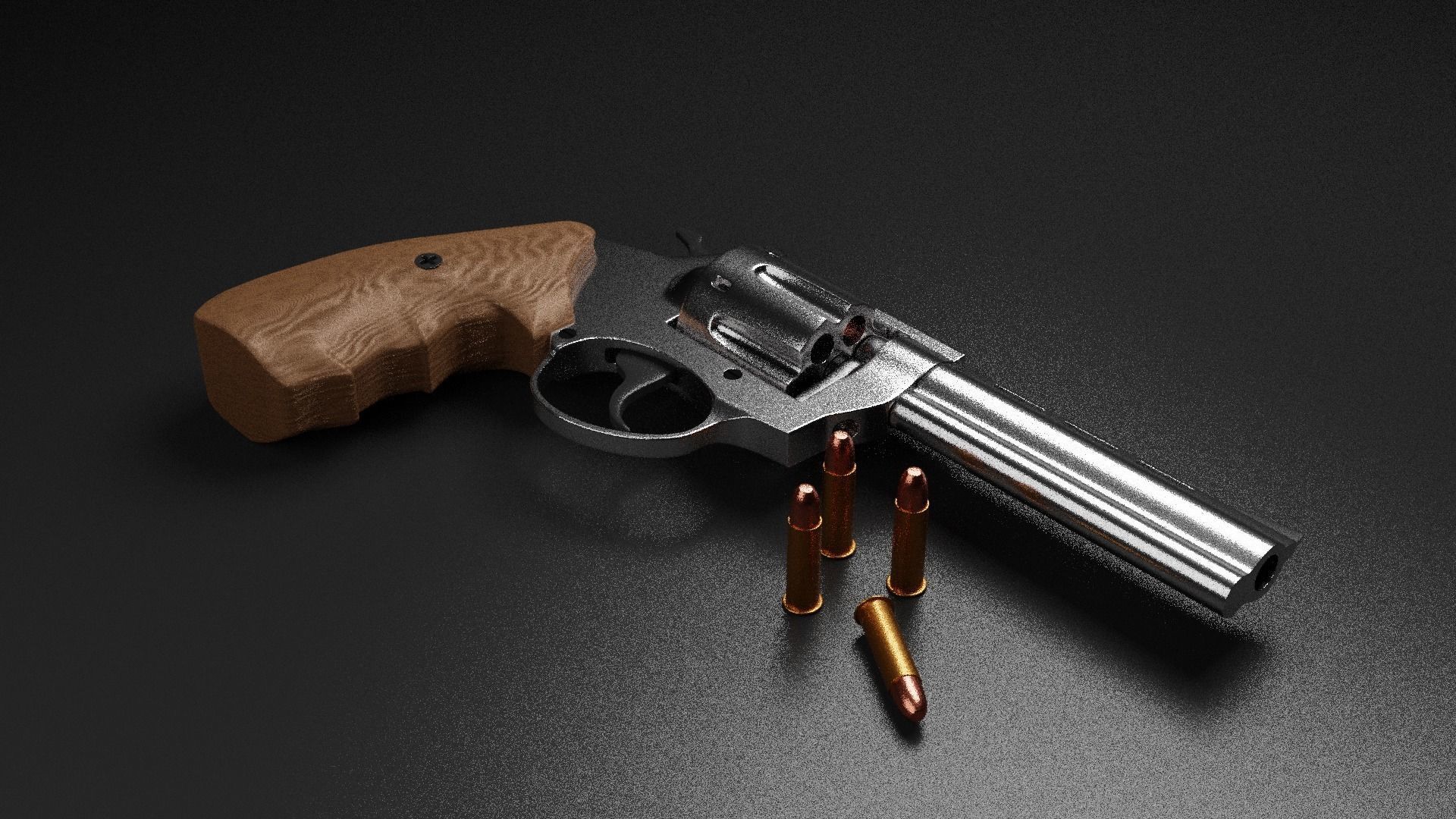 Immersive Revolver 3D model | CGTrader