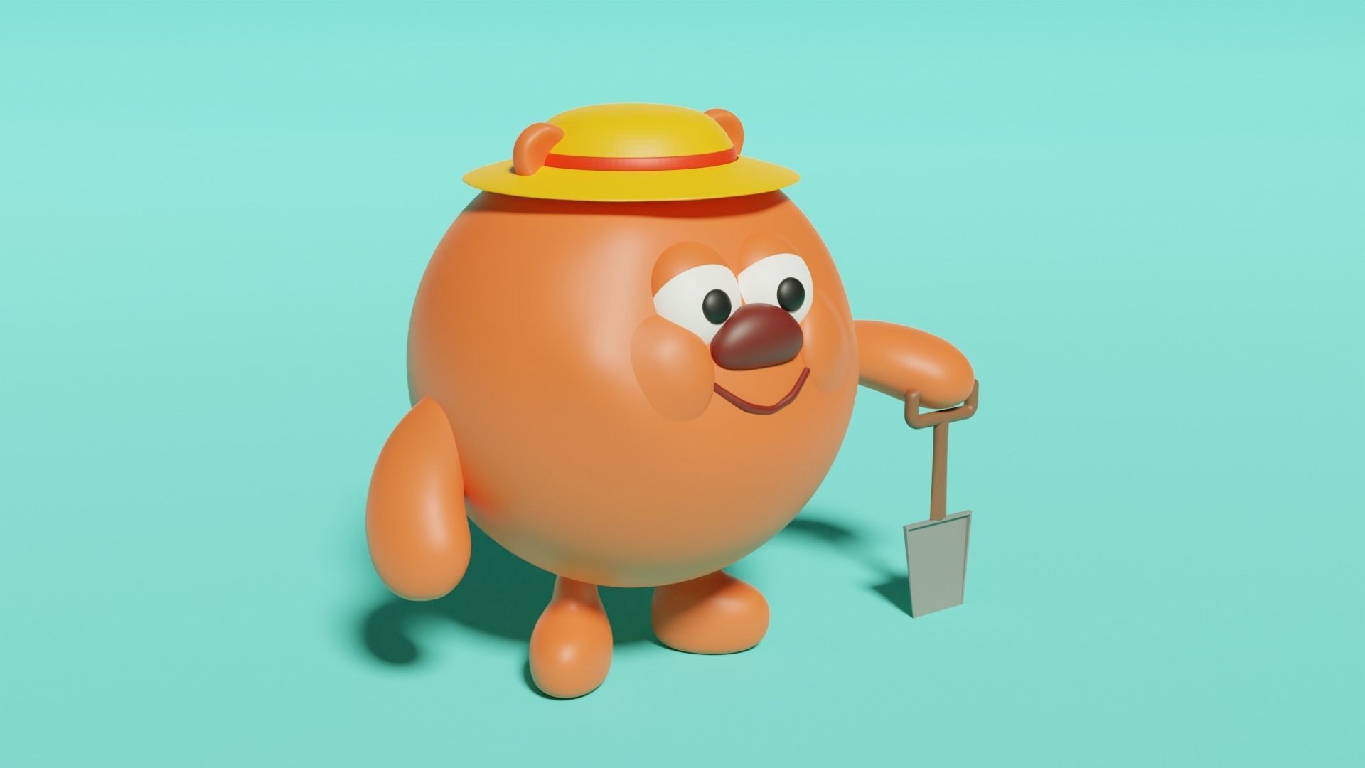 Character model from the cartoon Smeshariki Free 3D model free 3D model ...