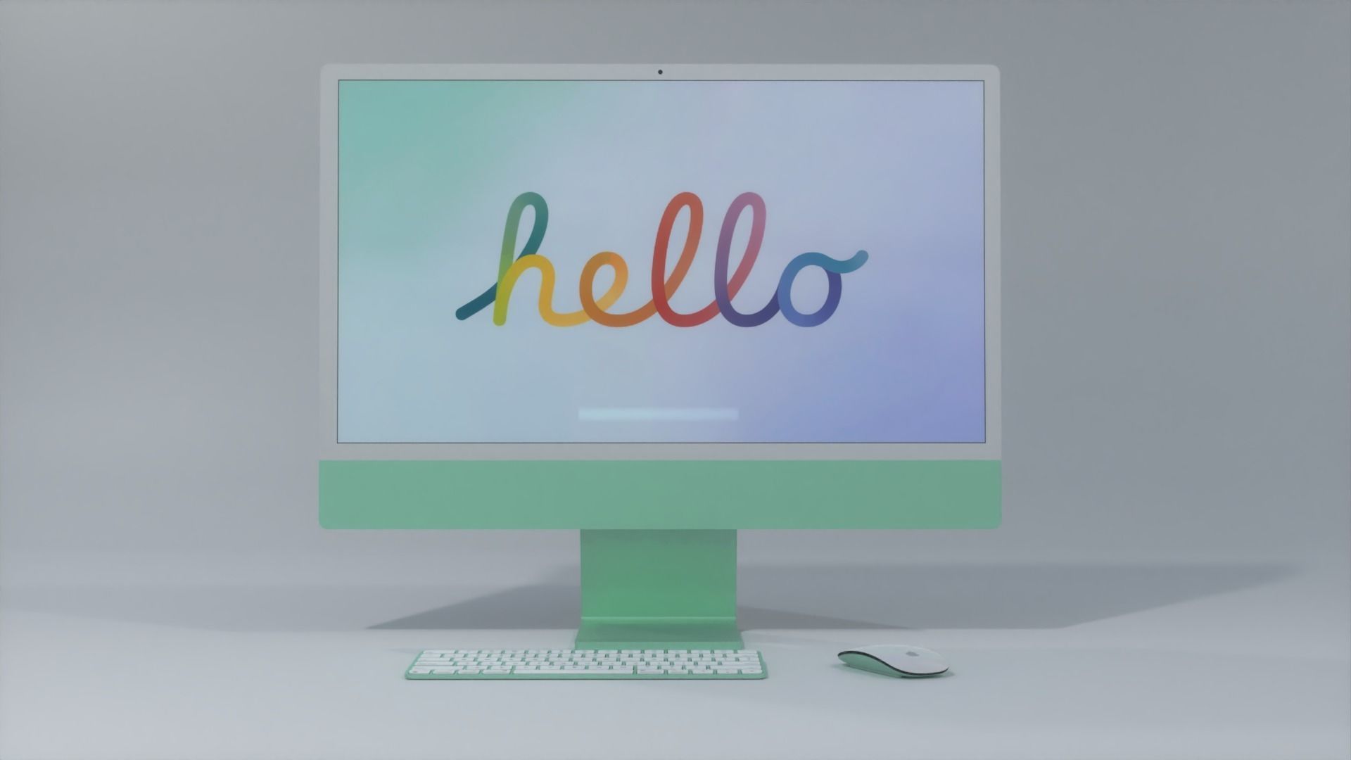 Green iMac M1 2021 free 3D model | CGTrader