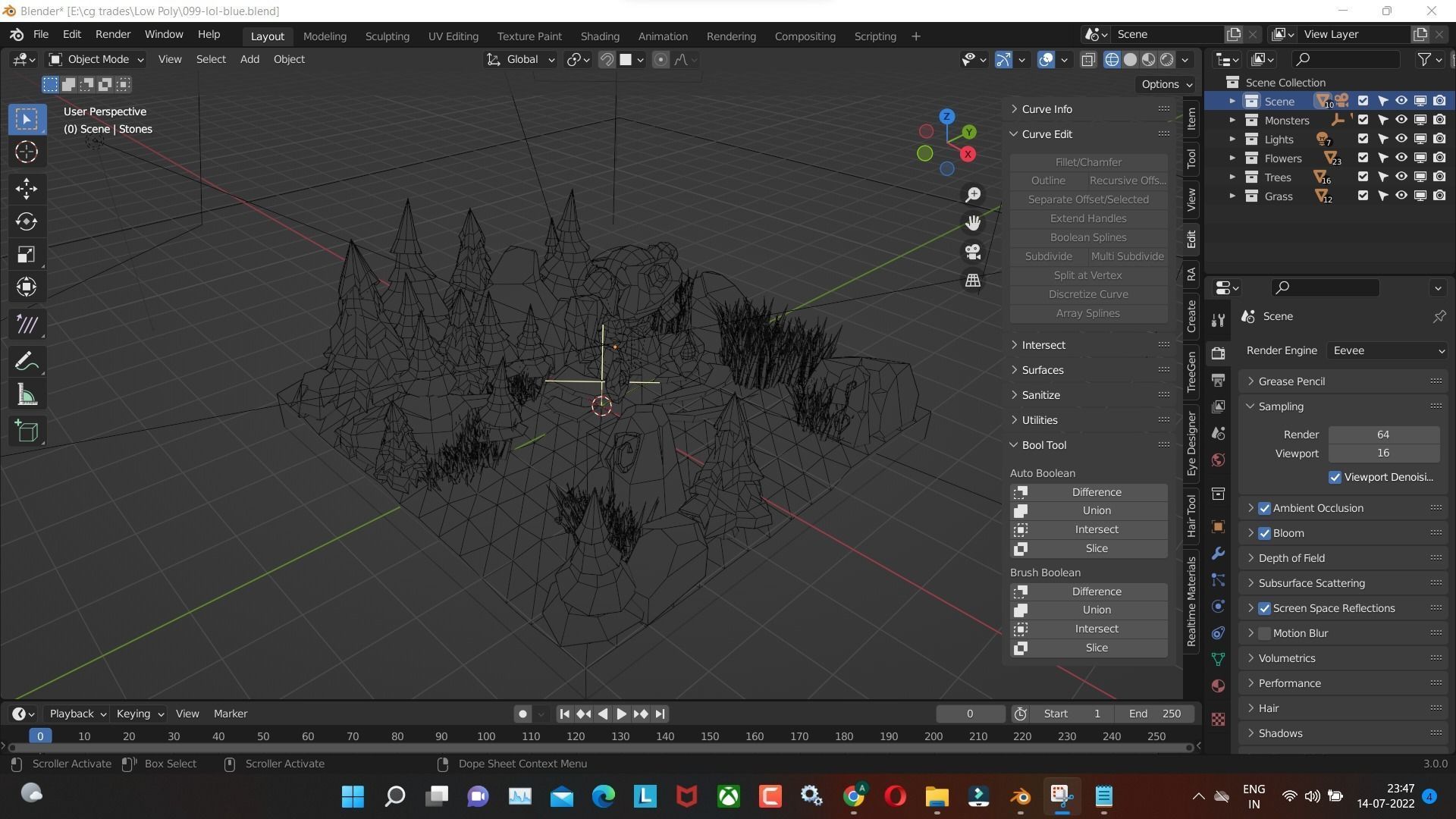 3D model lol blue 3d model Render in blender VR / AR / low-poly | CGTrader