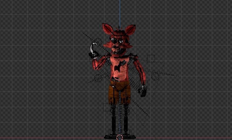 3D model Foxy The Pirate - FNAF Low-poly 3D model VR / AR / low-poly ...