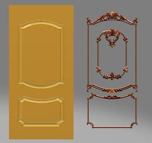 3d cnc door 3D model | CGTrader