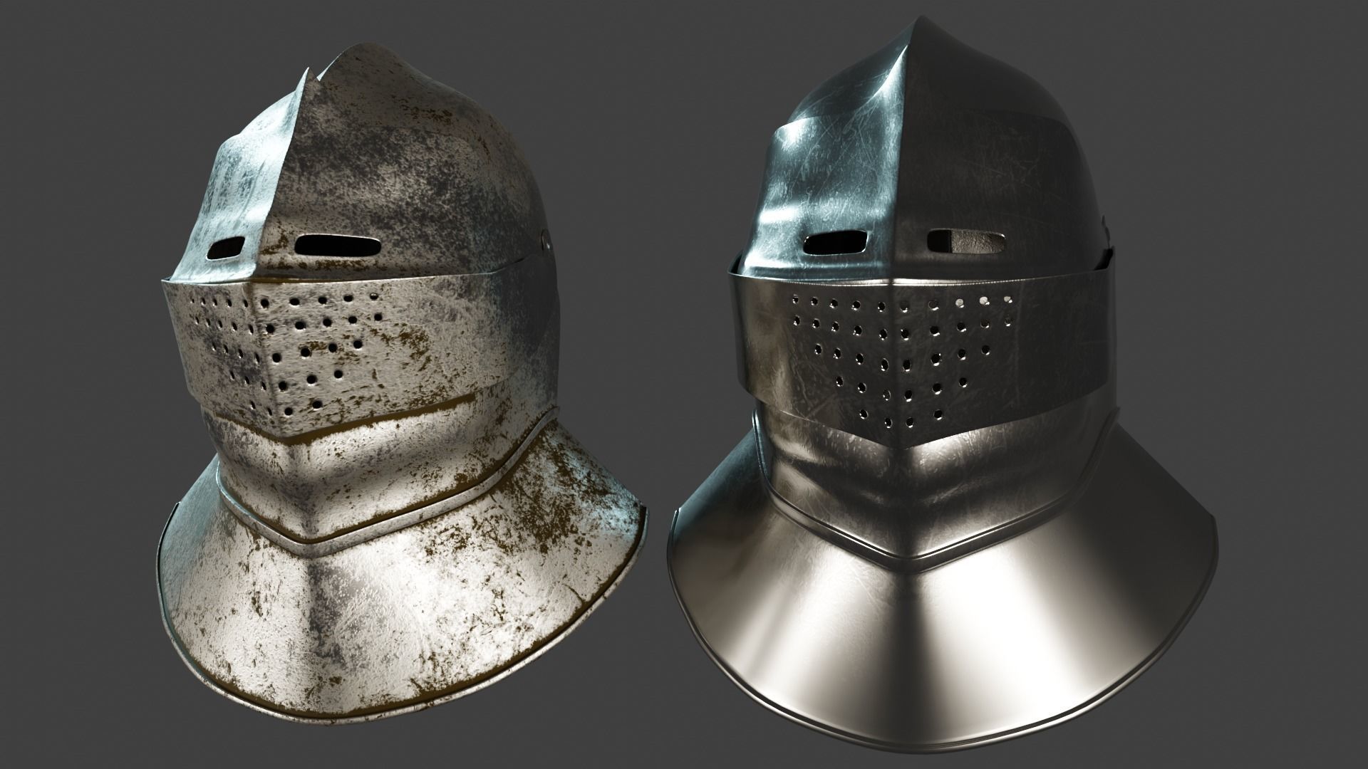 15th Knight Helmet 3D model | CGTrader