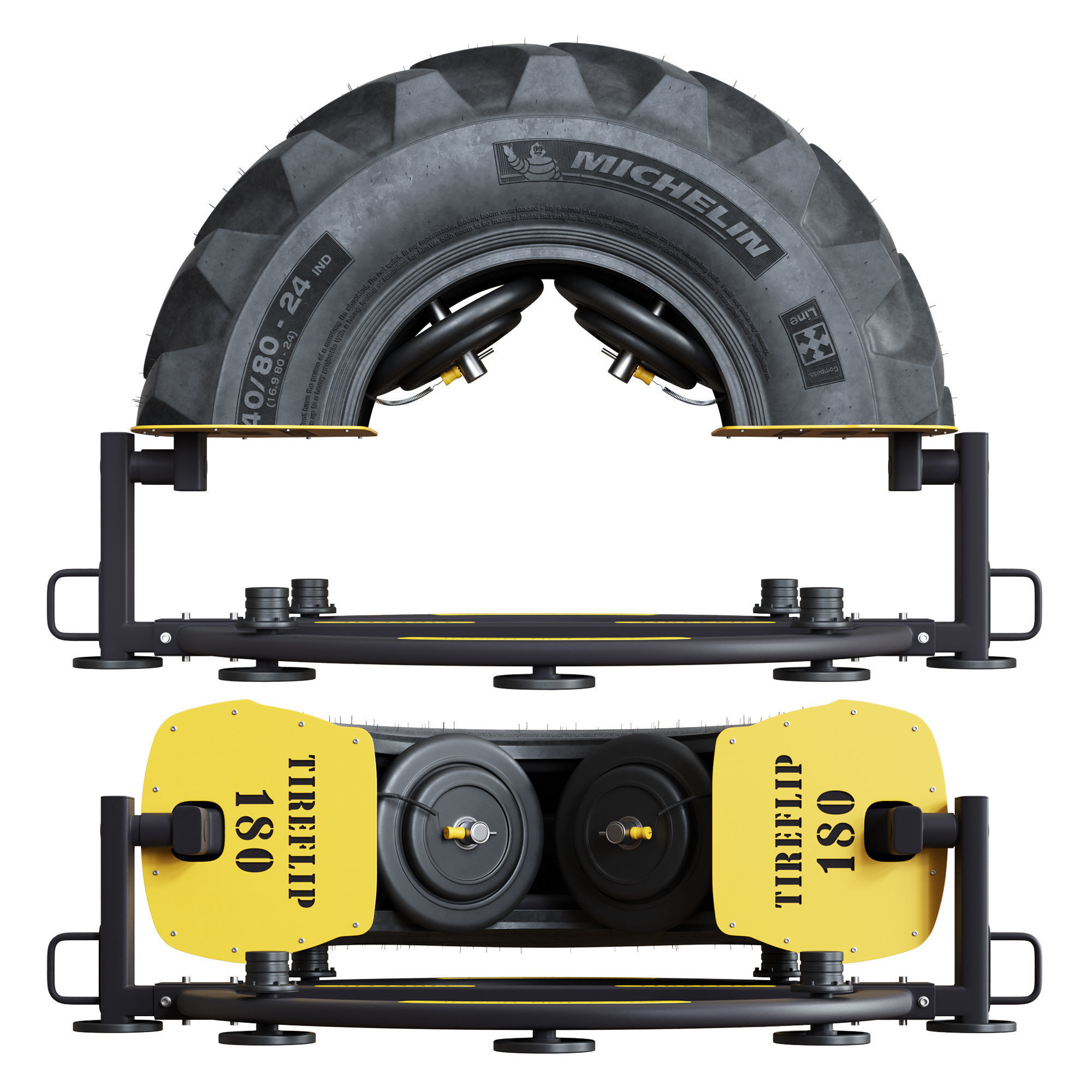 Tire - Simulator For Functional Training TireFlip 180 3D model | CGTrader