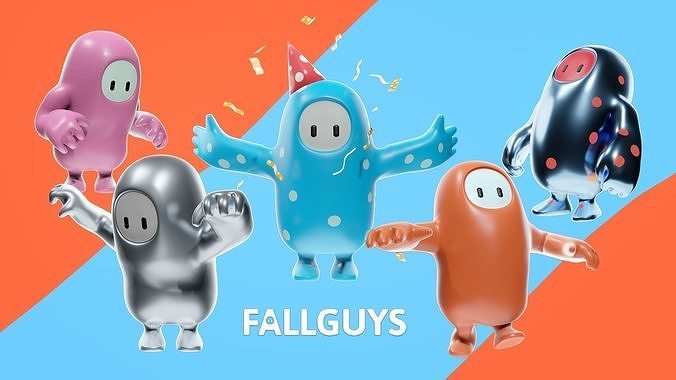 3D model FallGuys Character VR / AR / low-poly | CGTrader