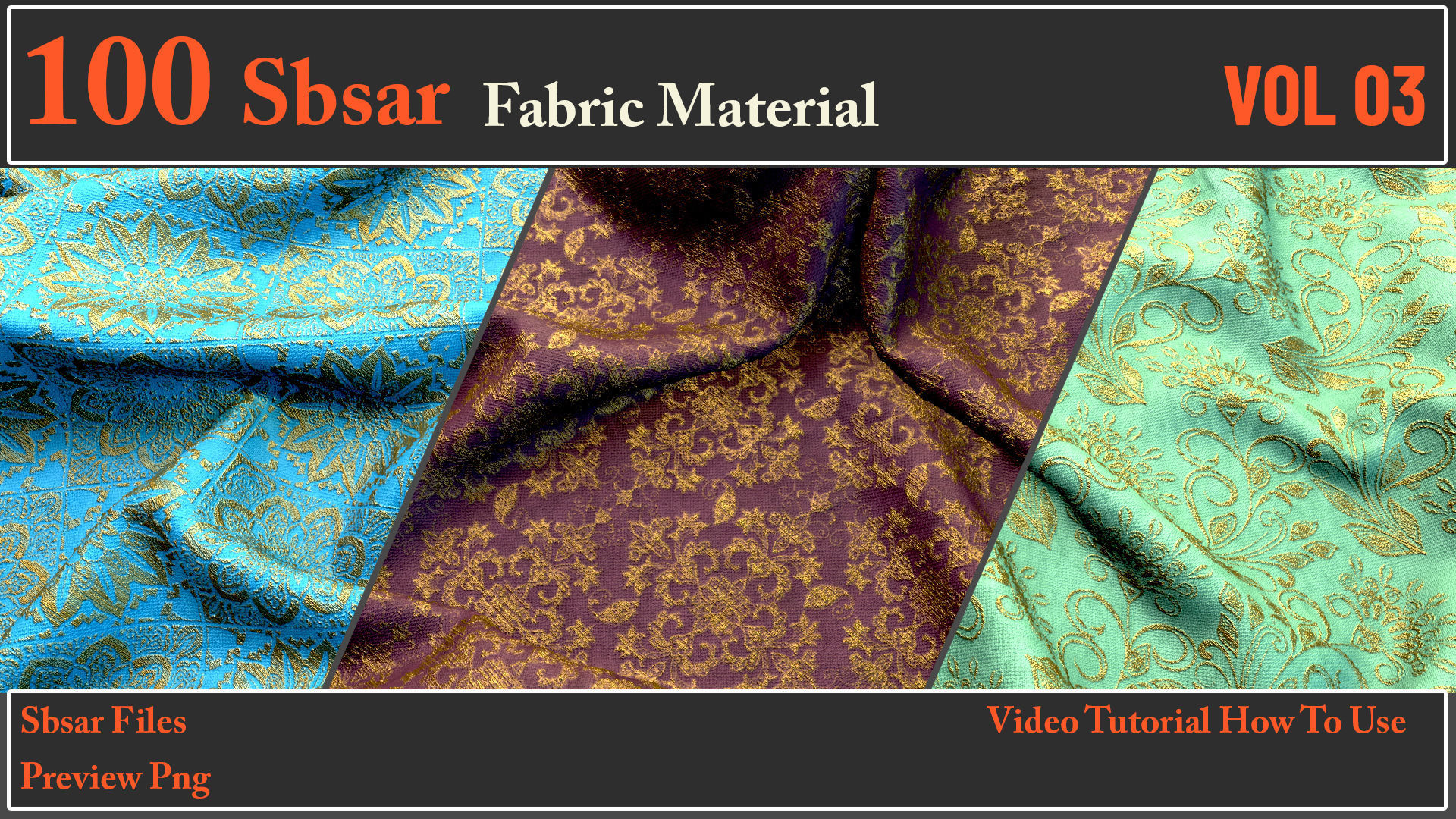 100 SBSAR Files Fabric Materials VOL 03 Texture | CGTrader