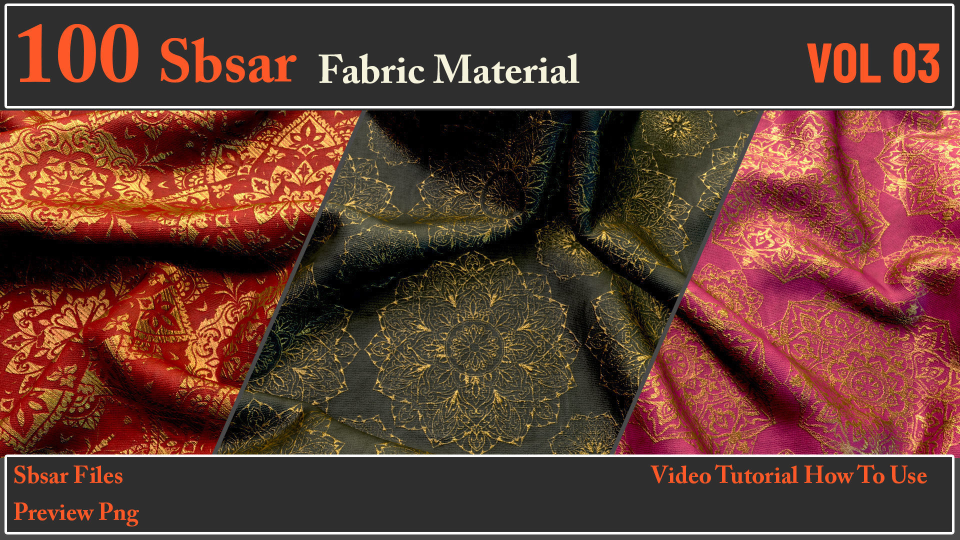 100 SBSAR Files Fabric Materials VOL 03 Texture | CGTrader