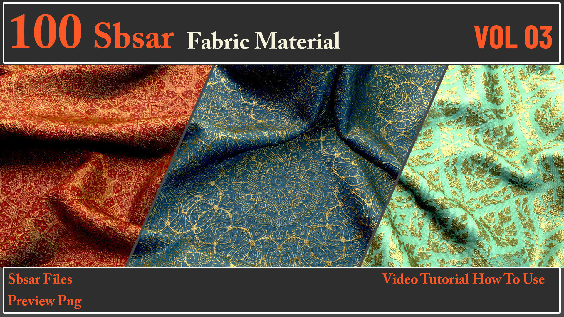 100 SBSAR Files Fabric Materials VOL 03 Texture | CGTrader