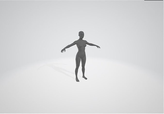Female Base Mesh obj free VR / AR / low-poly 3D model | CGTrader