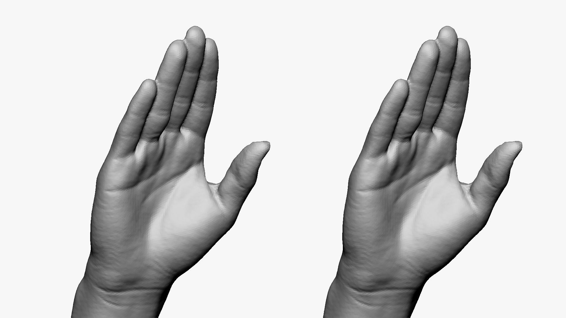 001161 straight hand 3D model | CGTrader