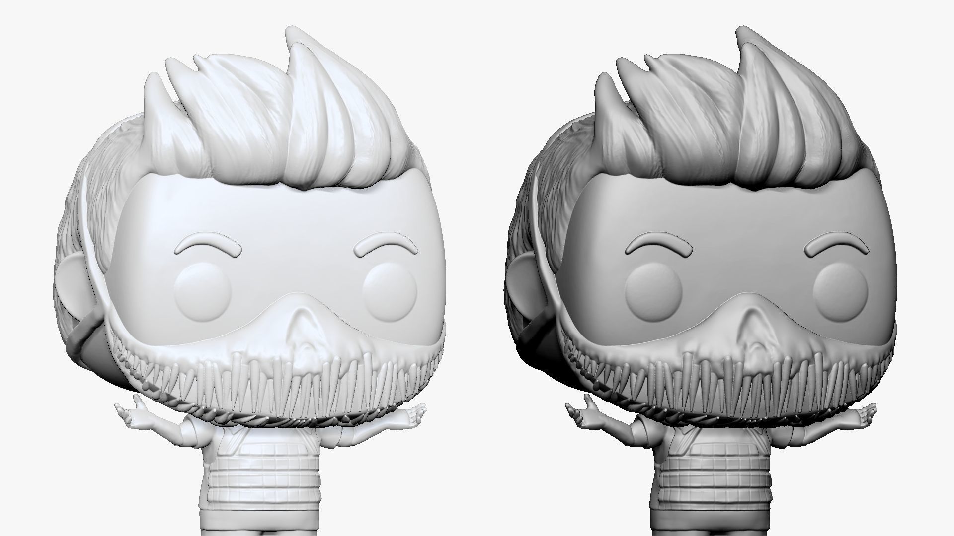 001166 big head toy in mask and armor 3d print ready 3D model 3D ...