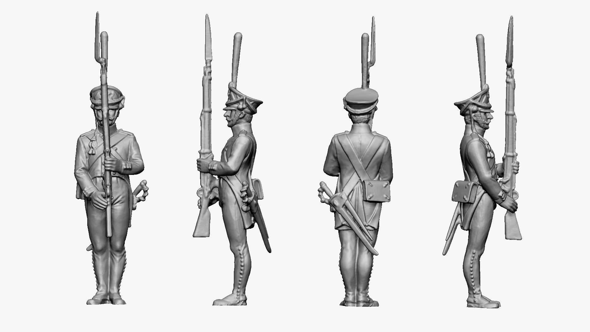 001182 musketeer 3d print ready 3D model 3D printable | CGTrader