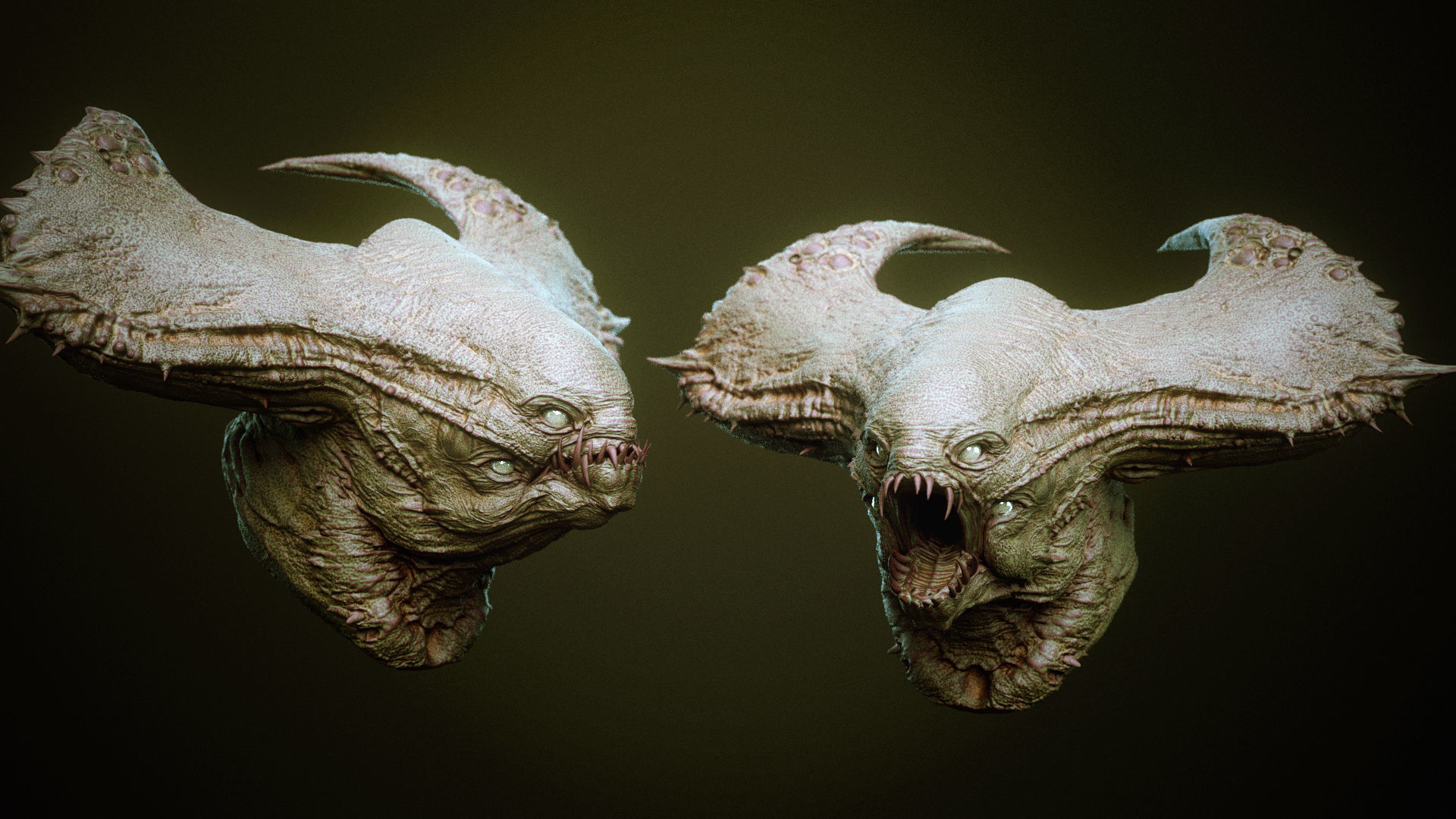 DEMON part one 52 Heads with Blendshapes 3D model | CGTrader
