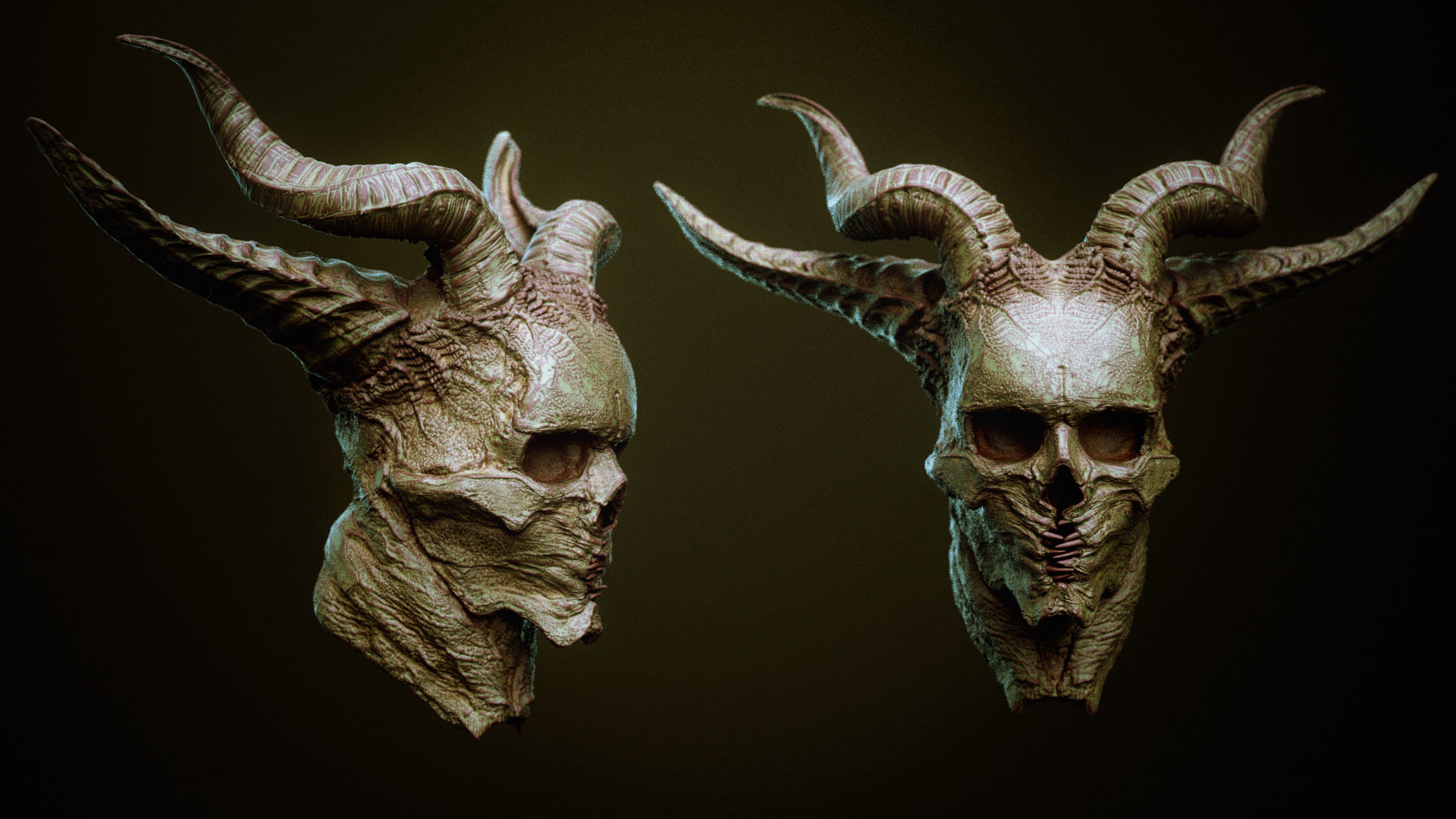 DEMON part one 52 Heads with Blendshapes 3D model | CGTrader