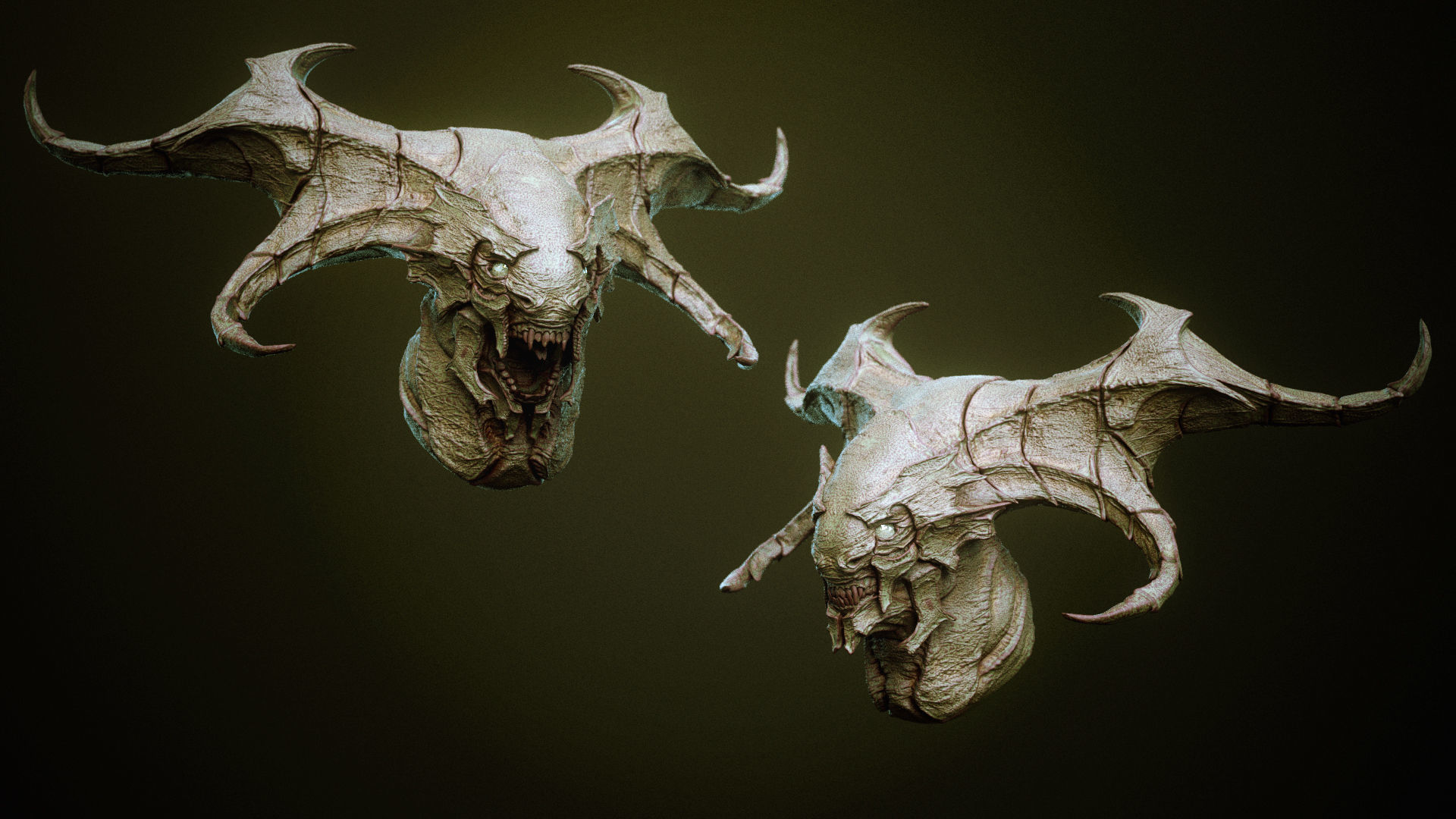 DEMON part one 52 Heads with Blendshapes 3D model | CGTrader
