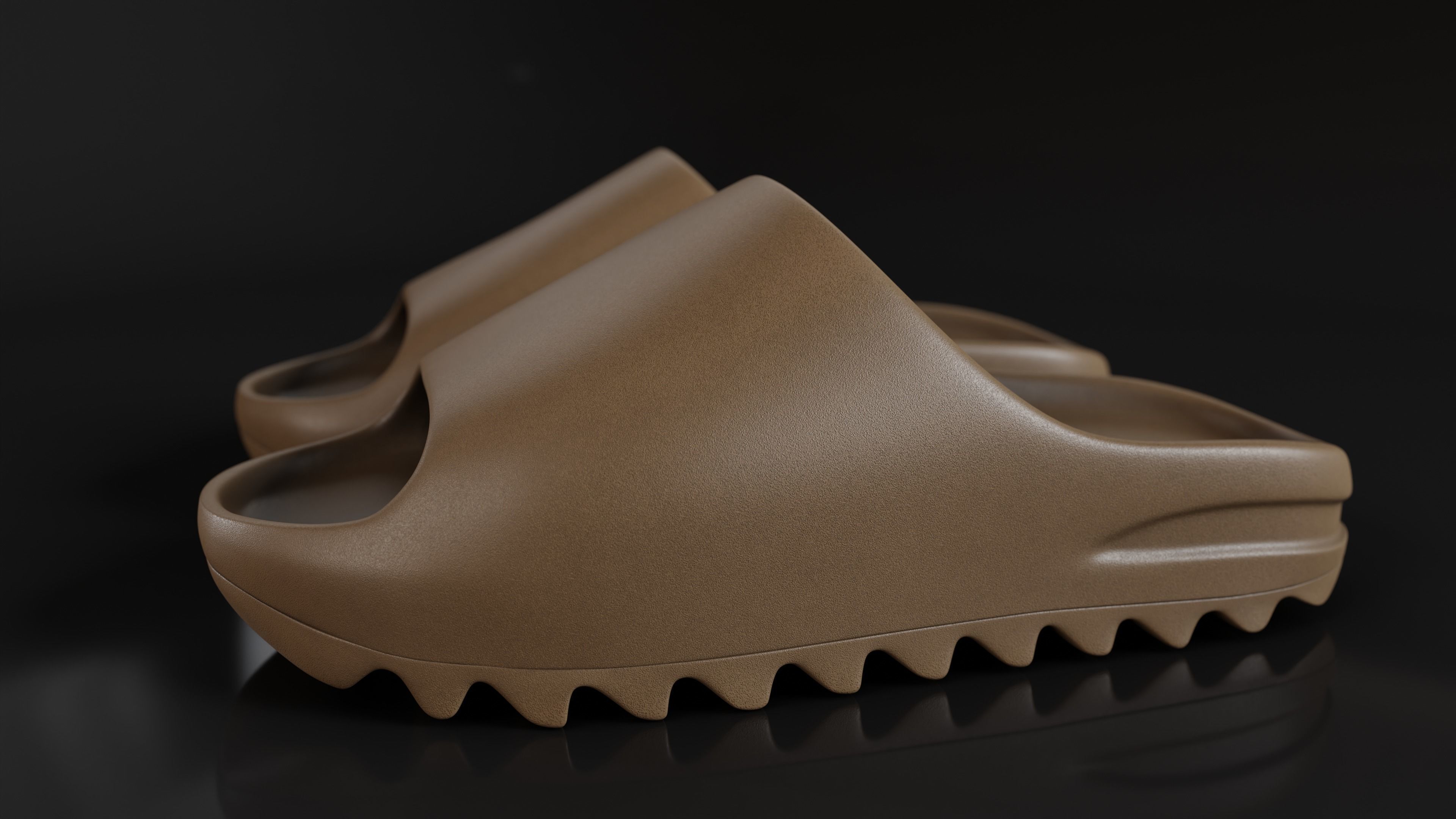 3D model Adidas Yeezy sliders shoe VR / AR / low-poly | CGTrader
