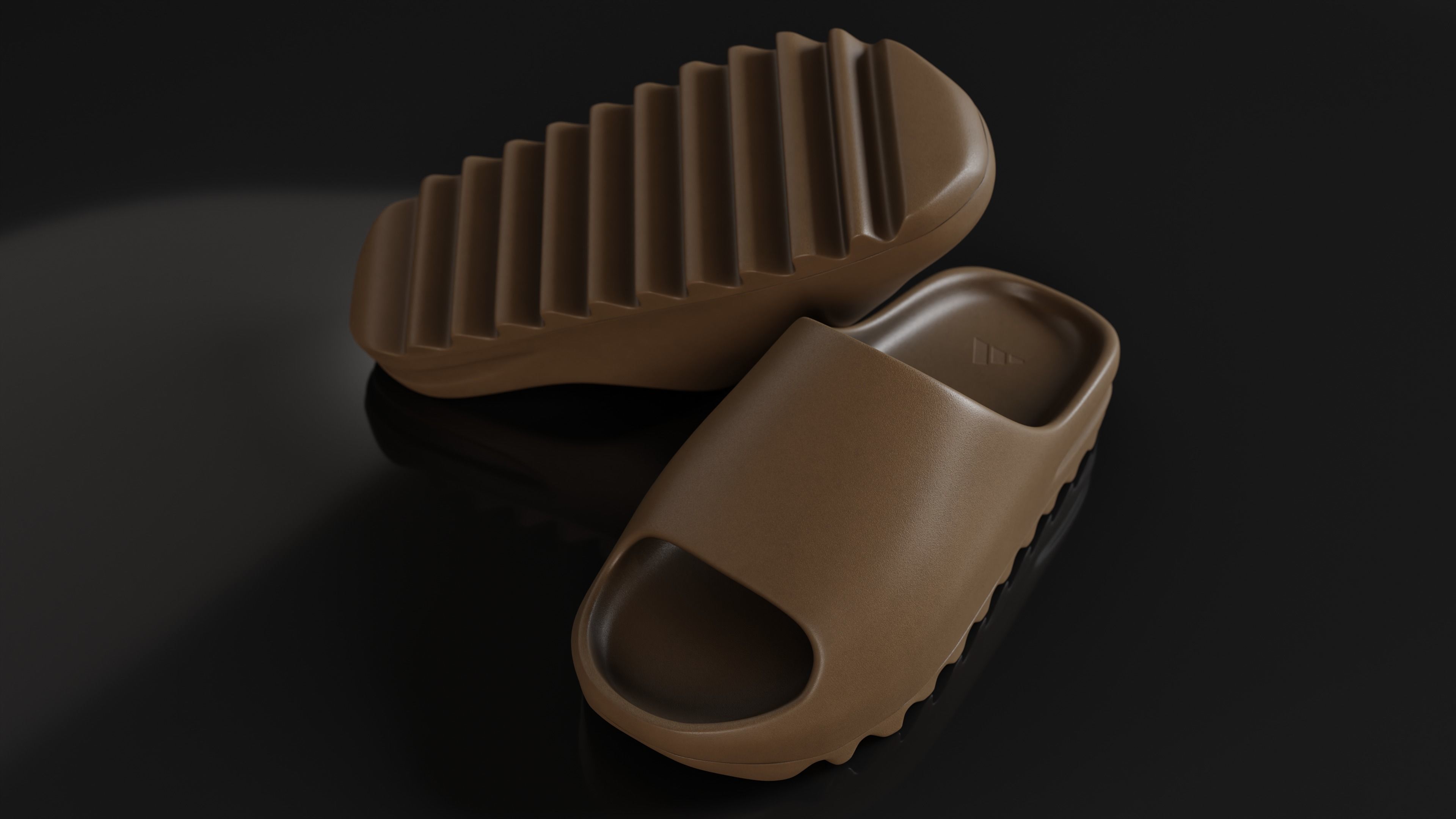 3D model Adidas Yeezy sliders shoe VR / AR / low-poly | CGTrader