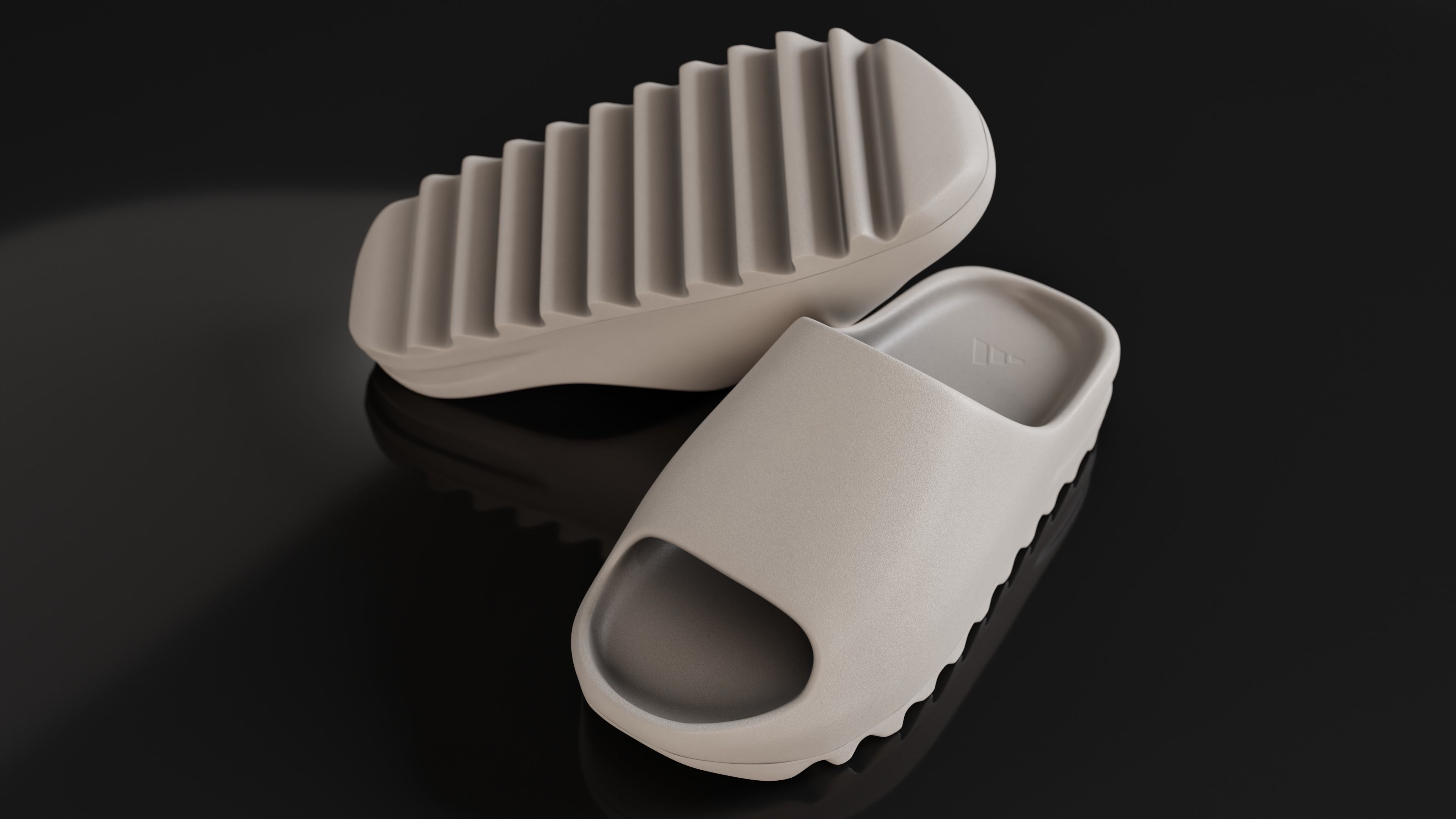 3D model Adidas Yeezy sliders shoe VR / AR / low-poly | CGTrader