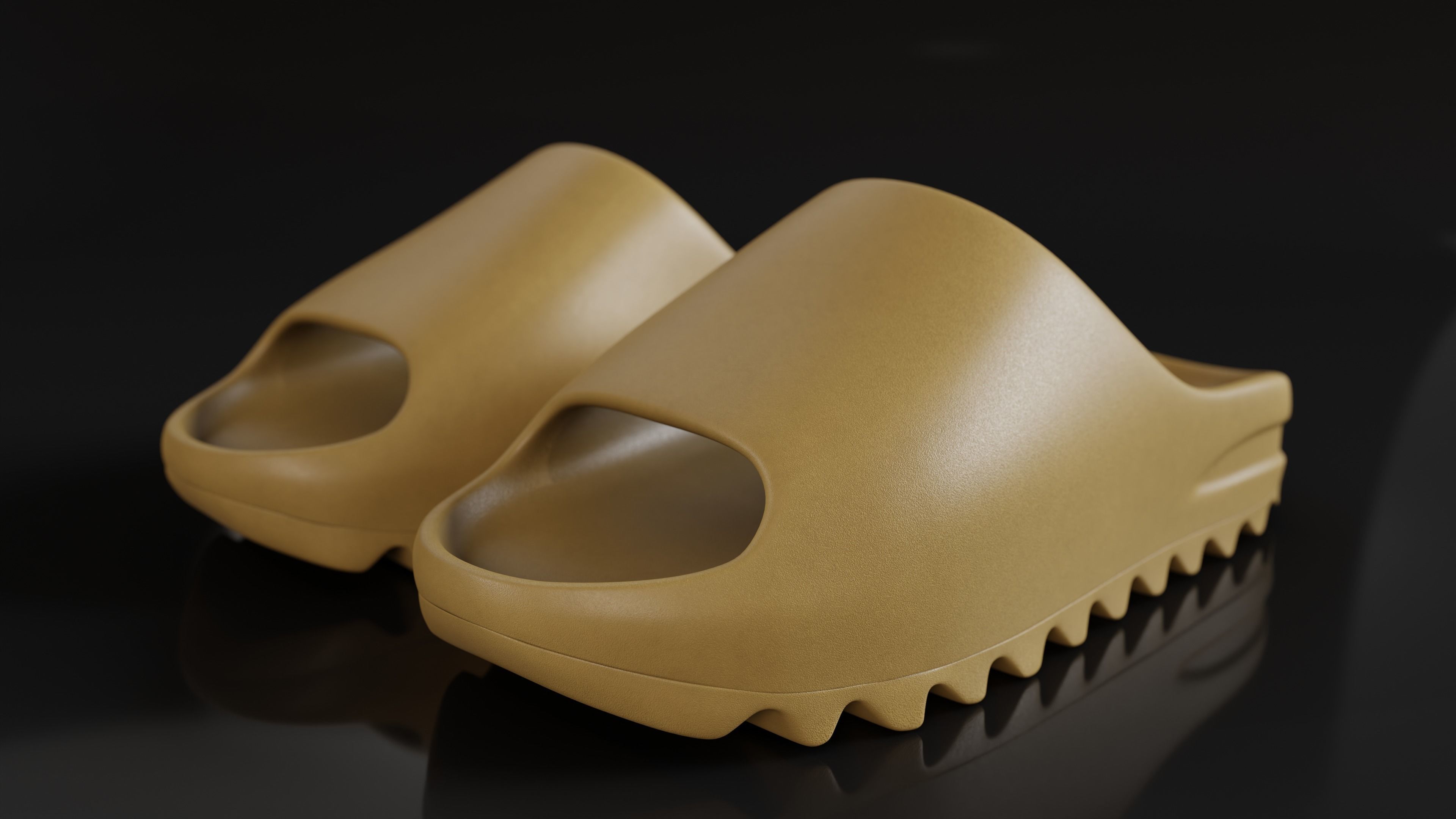 3D model Adidas Yeezy sliders shoe VR / AR / low-poly | CGTrader