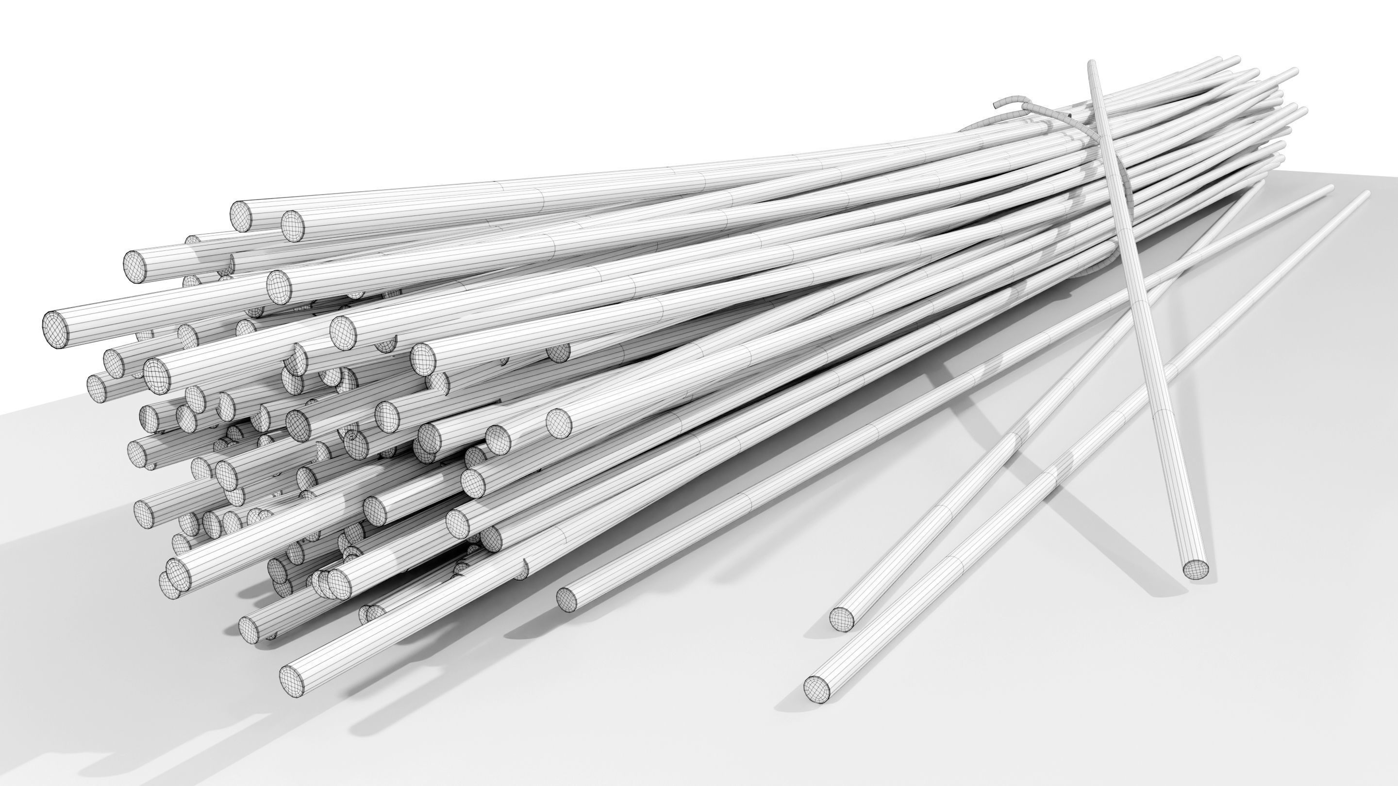 Rusty Concrete Reinforcing Bar 3D model | CGTrader