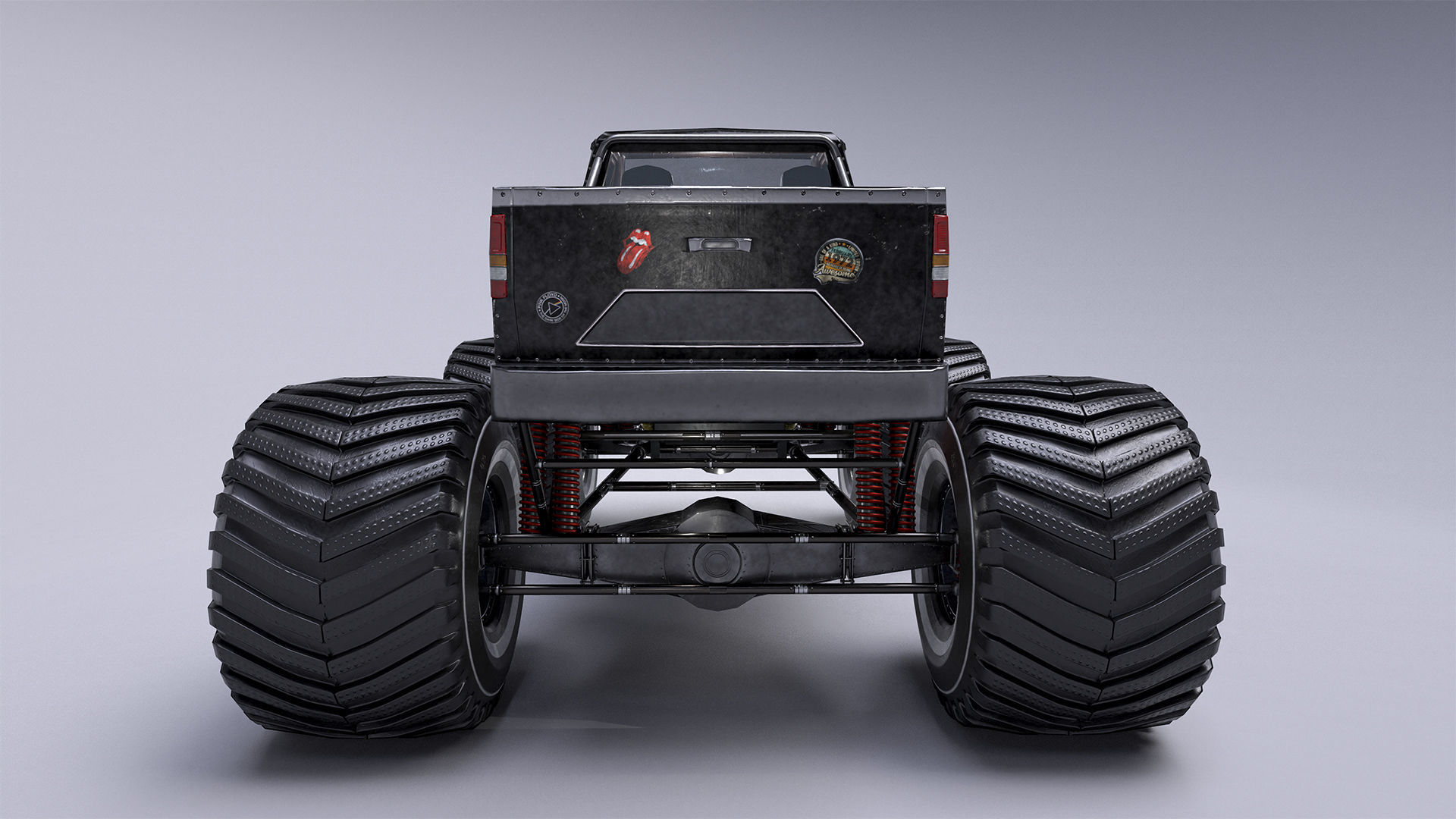 3D model Monster Truck Full Rig Unity and Unreal Engine 4 VR / AR / low ...