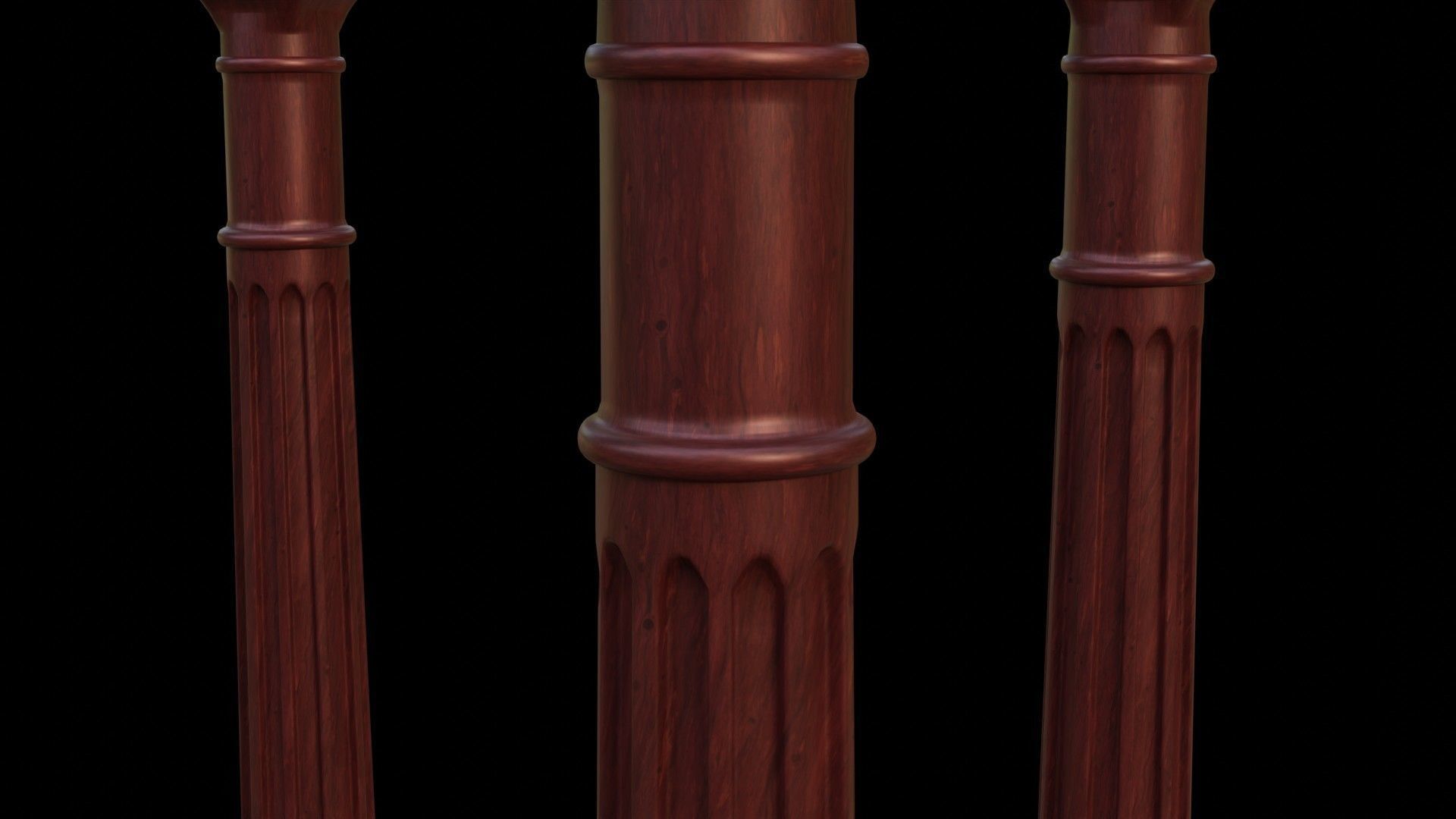 Bed Posts 3D model | CGTrader
