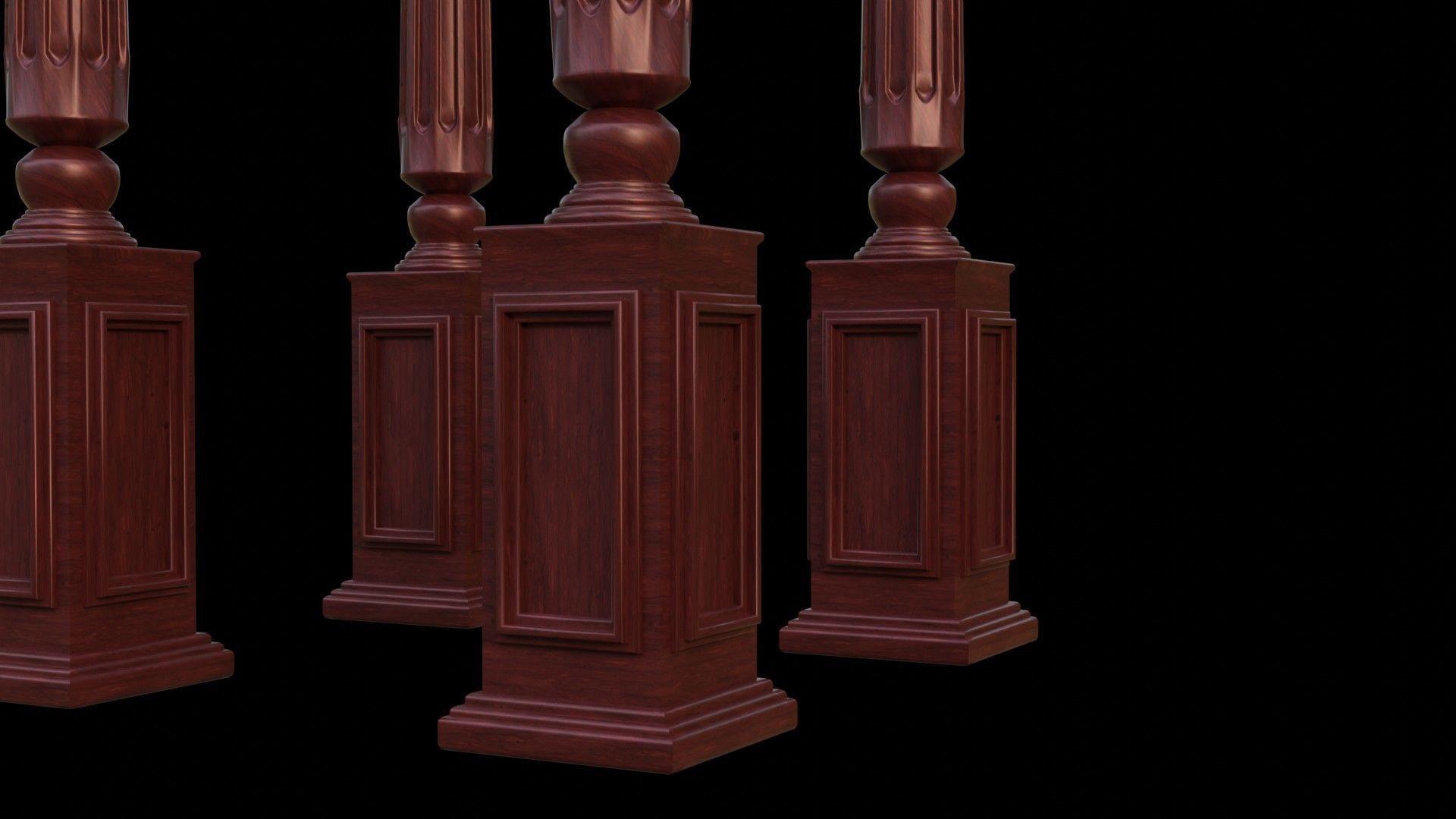 Bed Posts 3D model | CGTrader