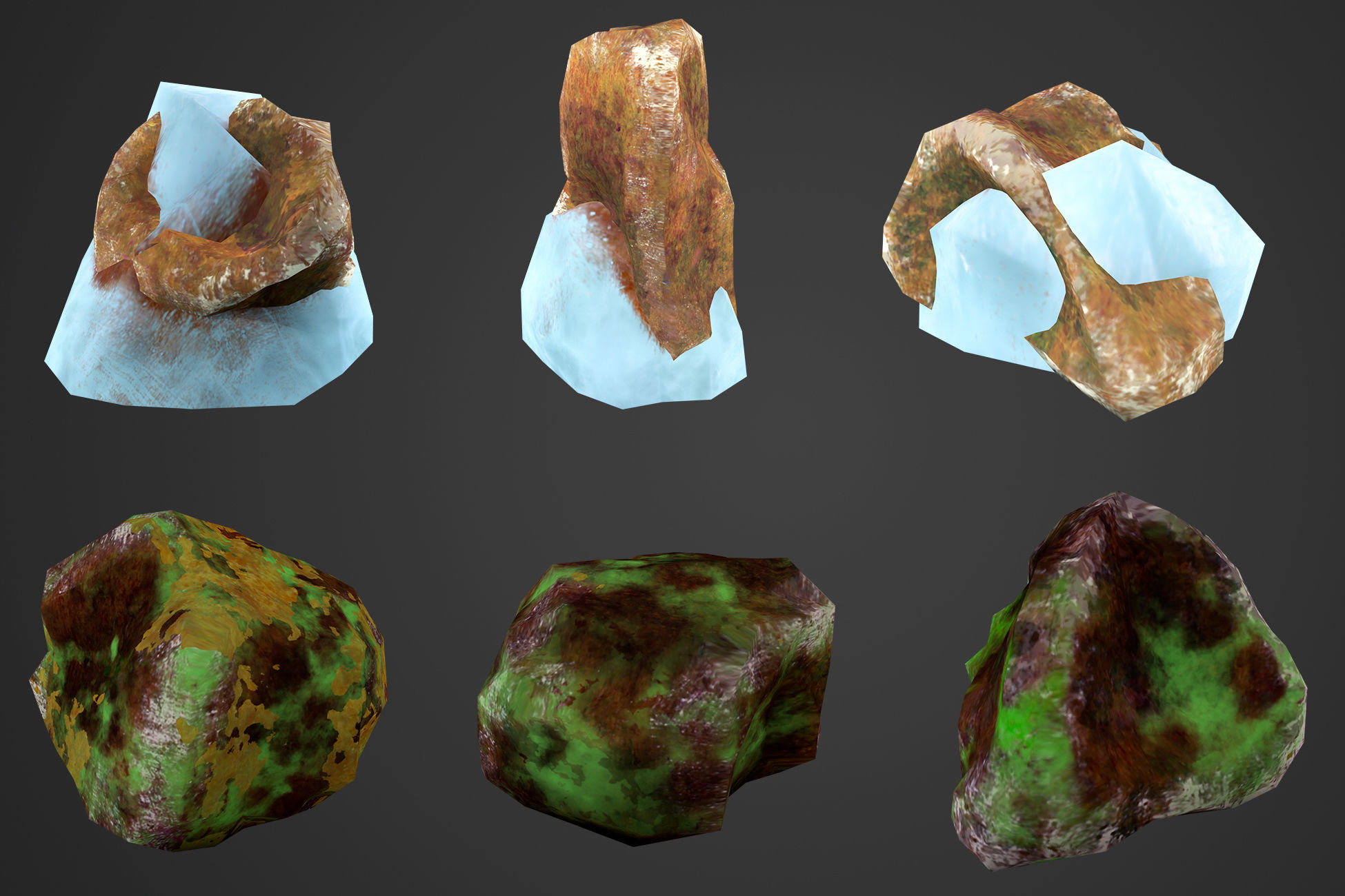 3D model Stylized Rocks Bundle VR / AR / low-poly | CGTrader