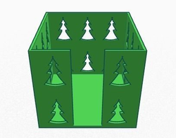 Print-ready Christmas tree 3D Print Models | Download 3D Christmas tree ...